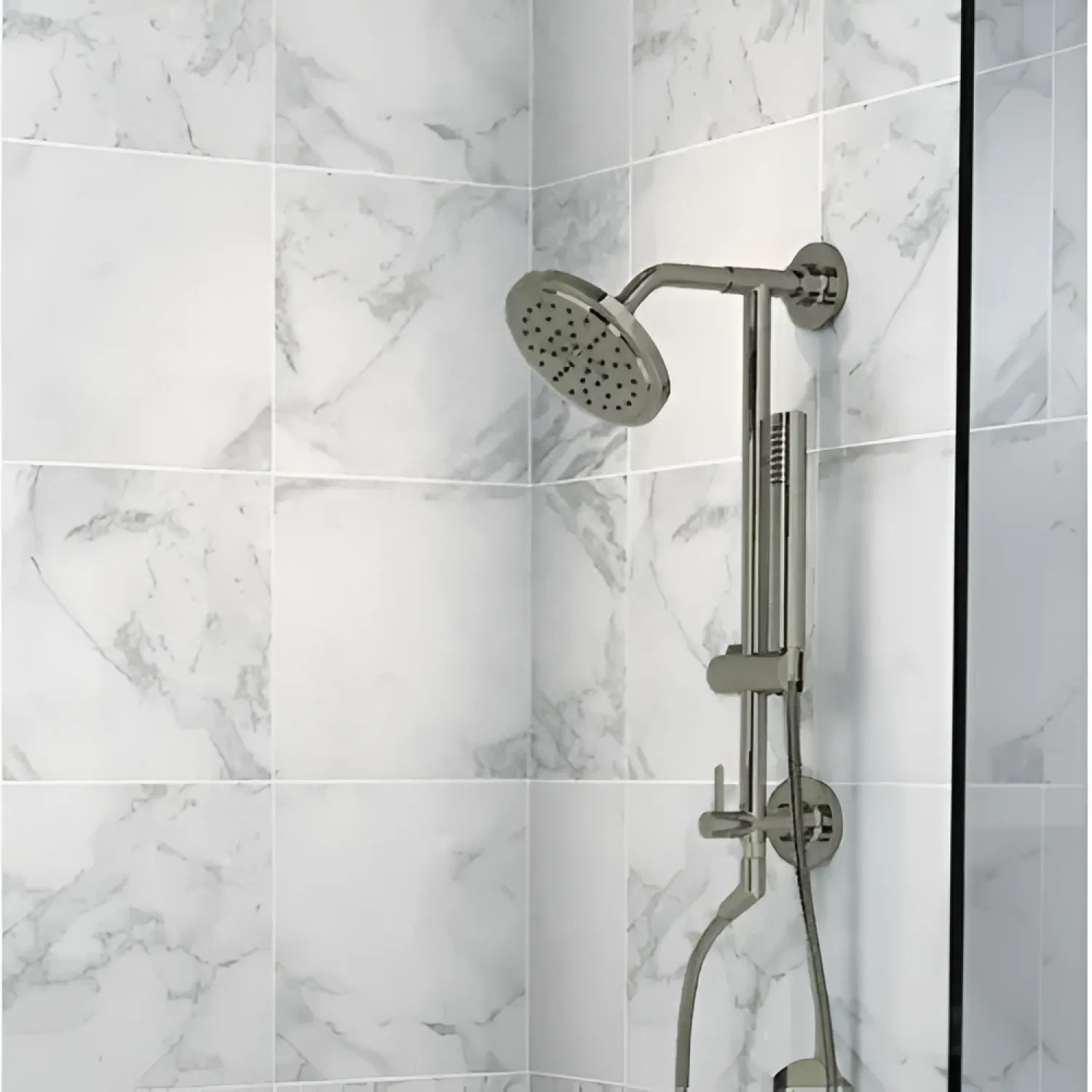 Moen 7in Single-Function Rainshower Shower Head, Round, Immersion ...