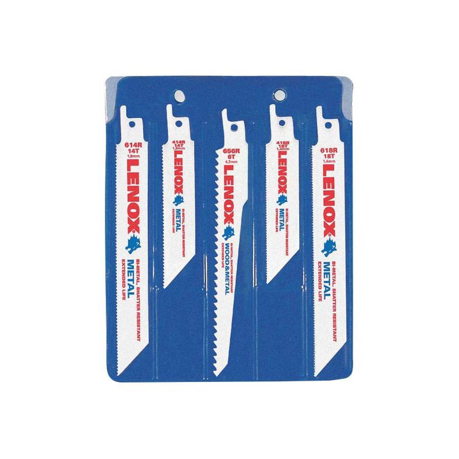 Lenox 20502546A T2 Bi-metal Reciprocating Saw Blade Kit In Vinyl Pouch ...