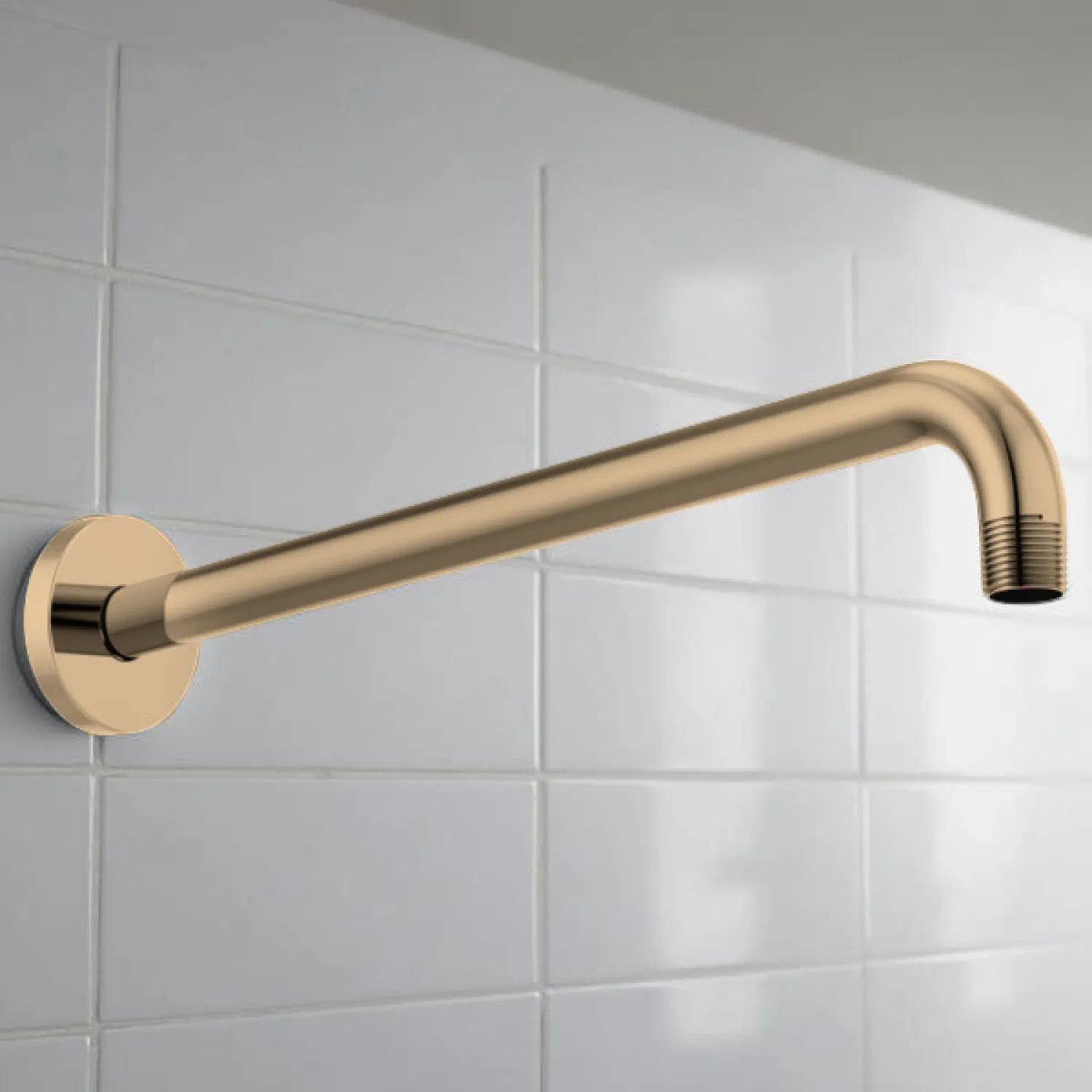 Brizo Essential 16" Linear Round Wall Mount Shower Arm And Flange, 1/2 ...