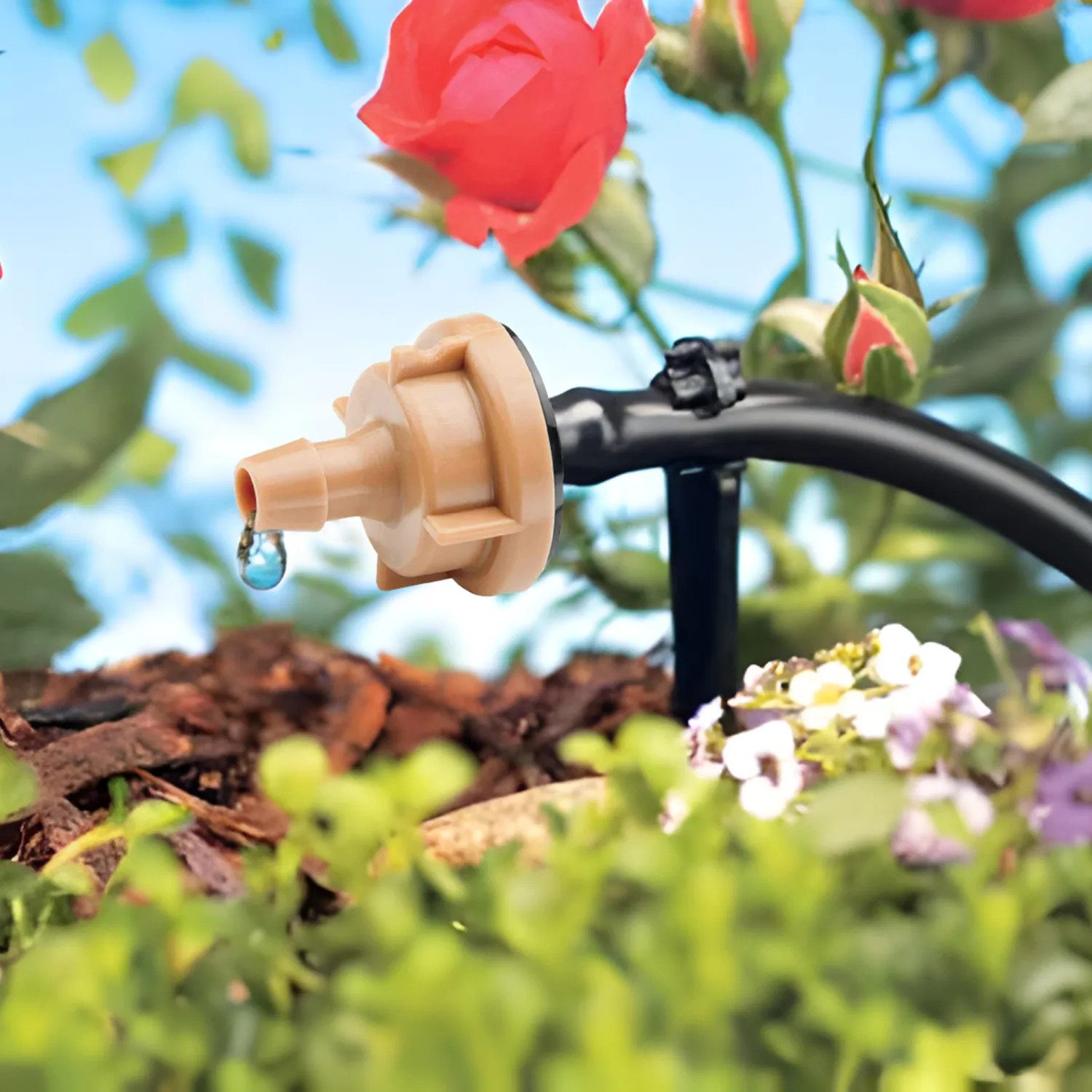 Rain Bird 5.0 GPH Pressure-Compensating Module Drip Emitter, Barb Inlet ...