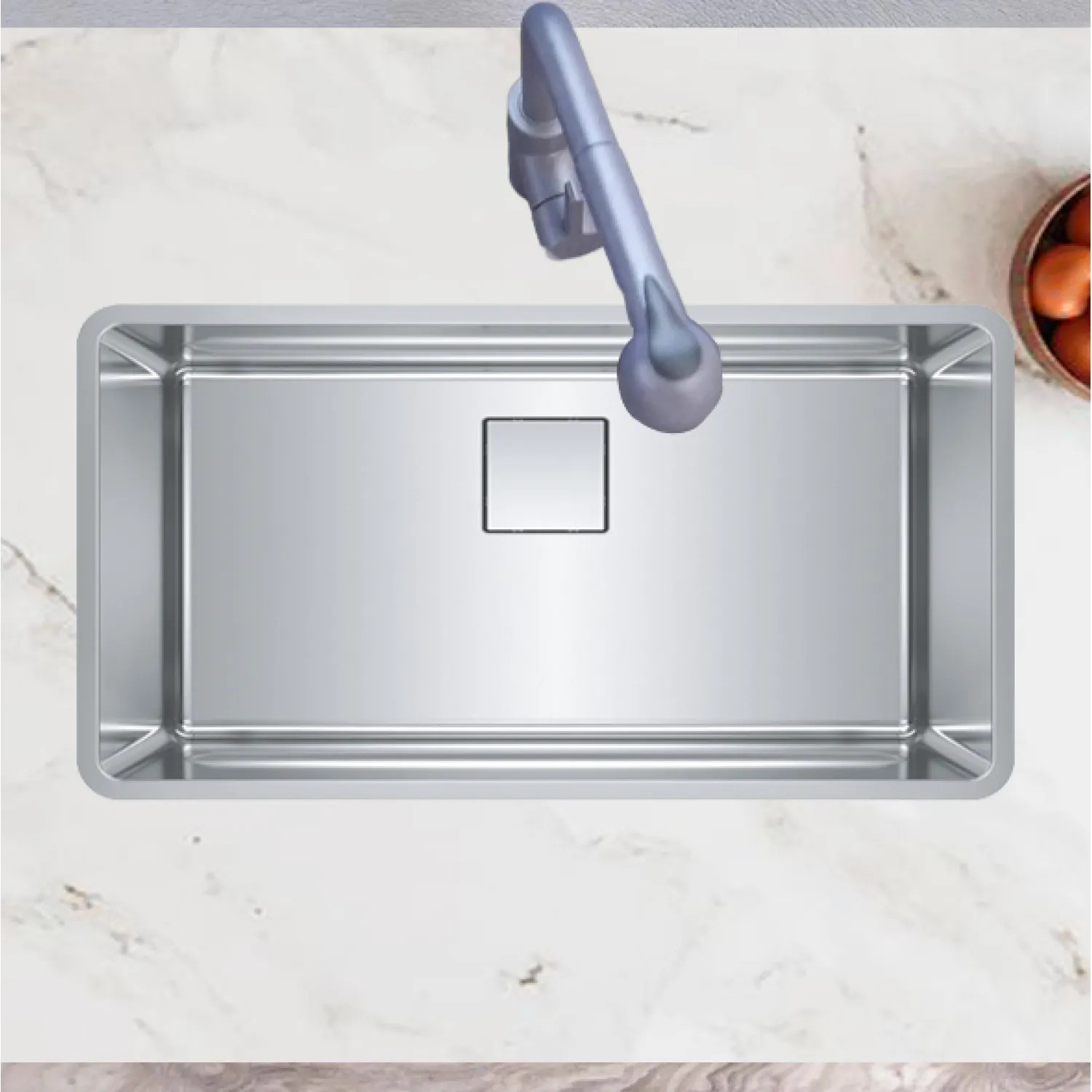 Franke Pescara 32-1/2" x 18-1/2" Undermount Single-Bowl Kitchen Sink ...