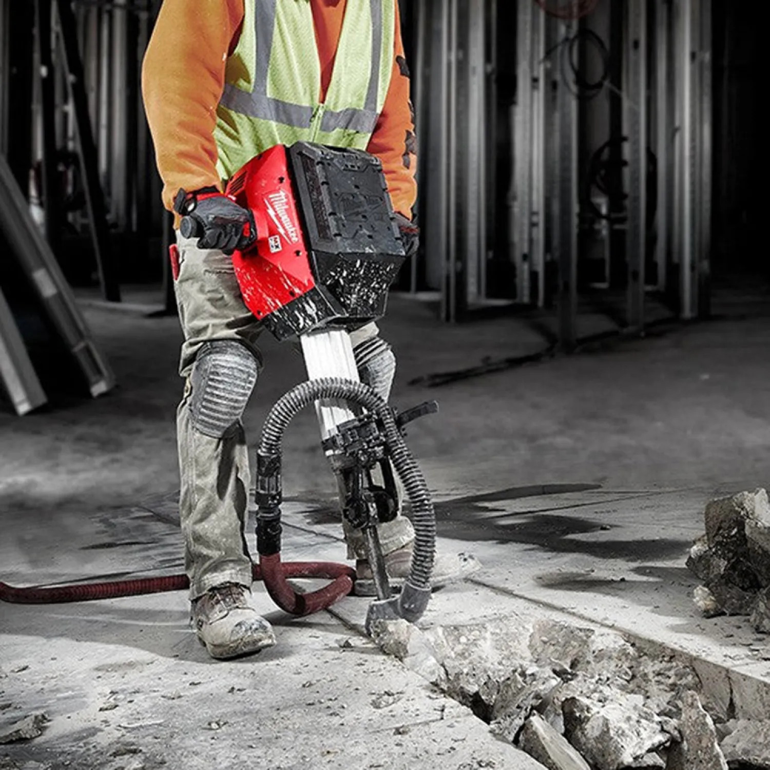 Milwaukee MX Fuel Breaker Demolition Hammer Kit with 6.0Ah Battery ...