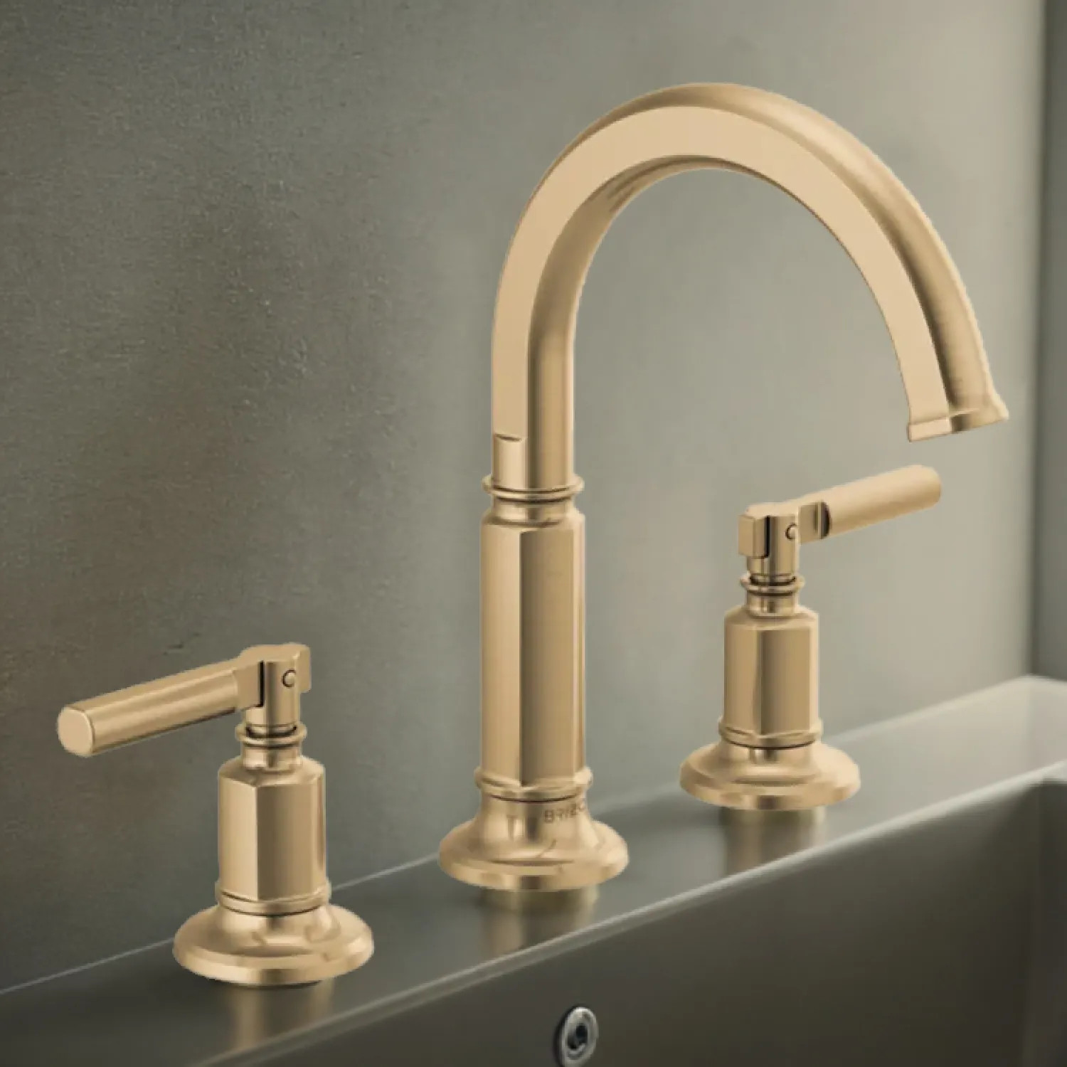 Brizo Invari Two-Handle Widespread Bathroom Faucet with Arc Spout, 1.5 ...