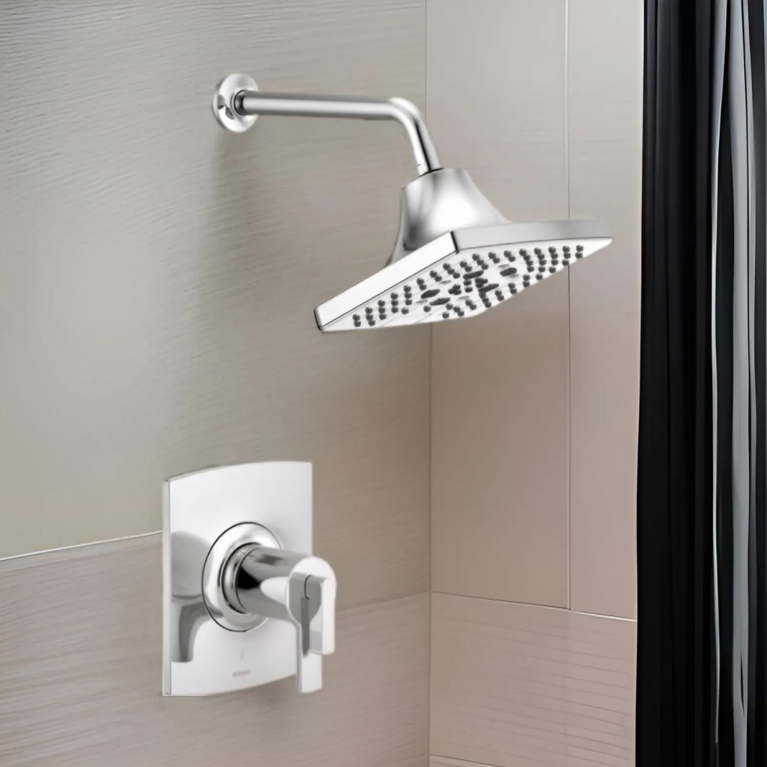 Brizo Kintsu TempAssure Thermostatic Shower Only Trim, Less Handle, 1. ...