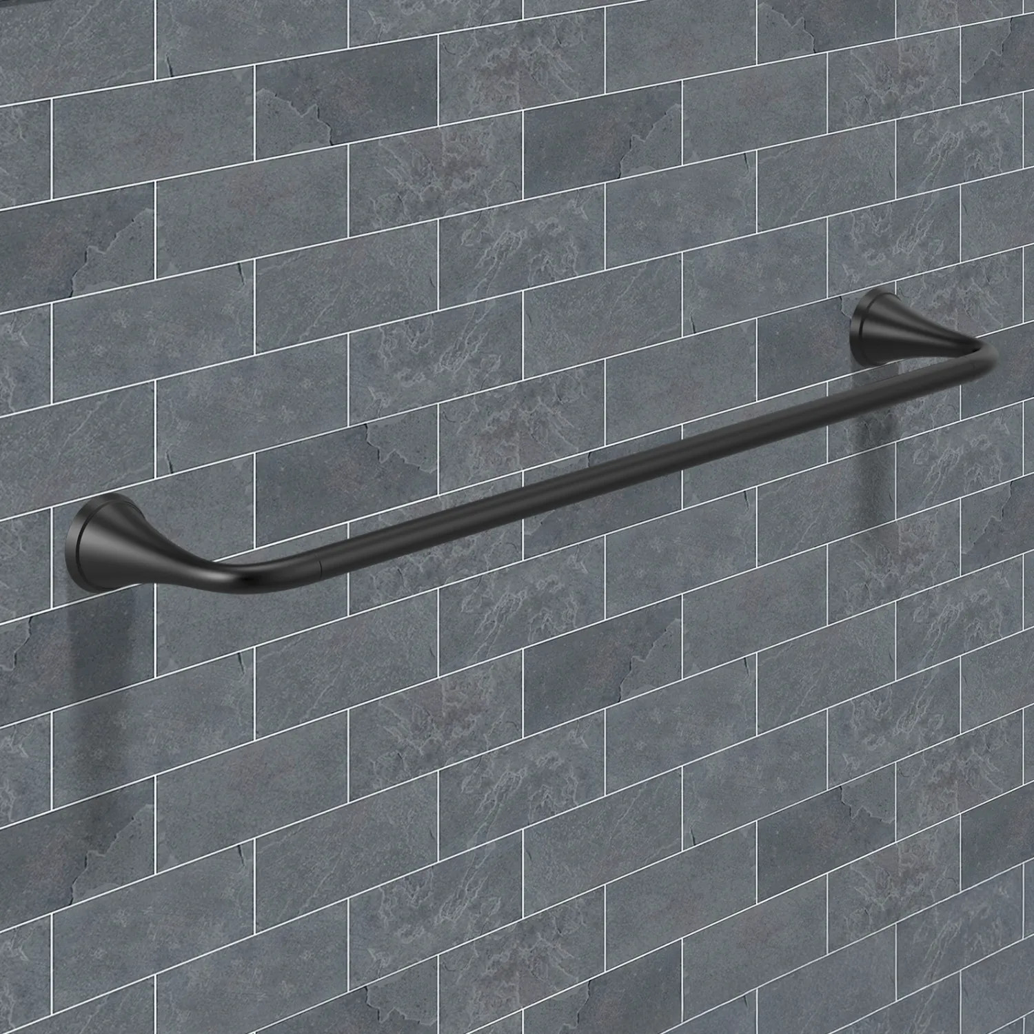Delta Kayra 24" Towel Bar with Mounting Hardware, Matte Black - 73324-BL