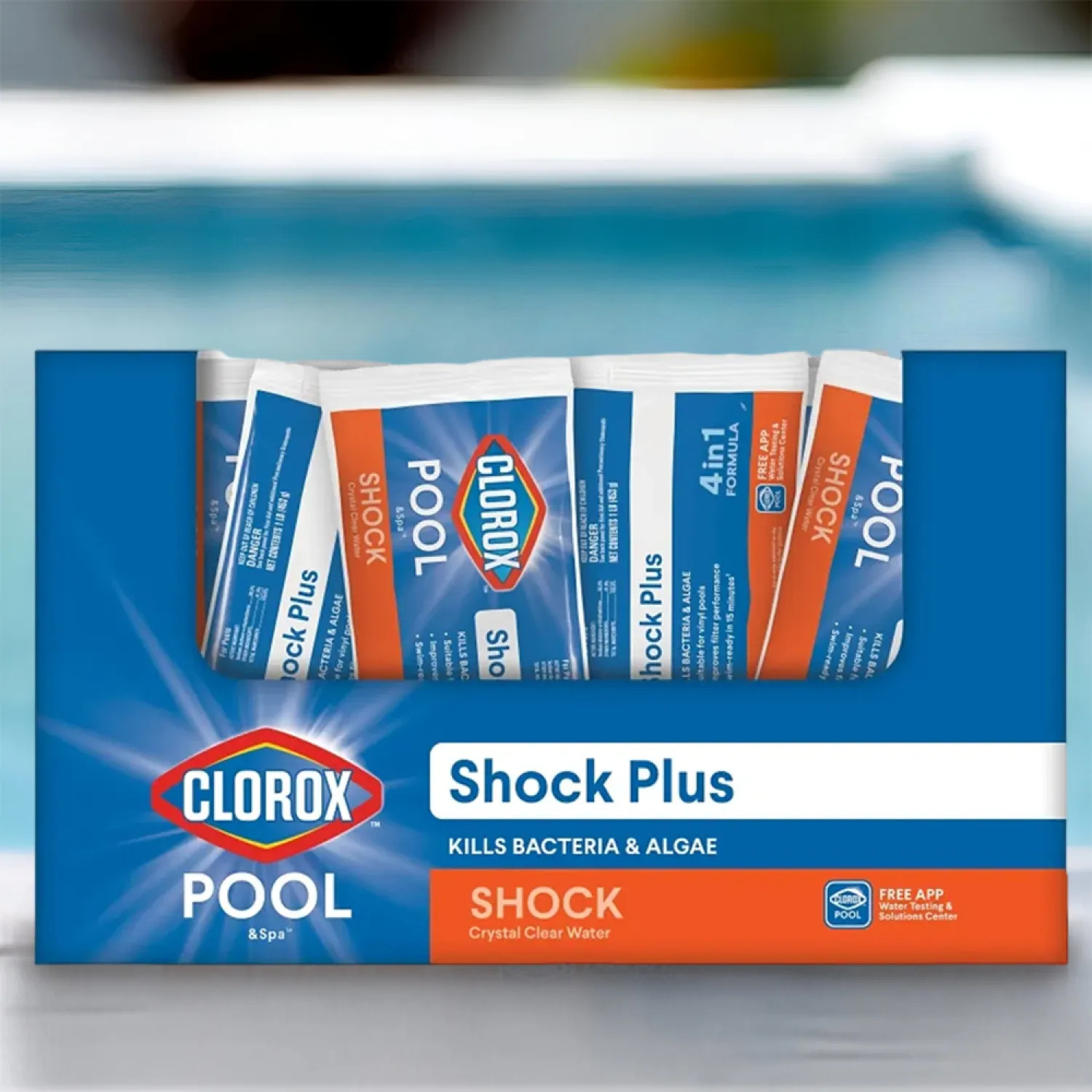 Clorox Pool&Spa Shock Plus Pool Chemical, 1 Pound, Solid Chlorine ...
