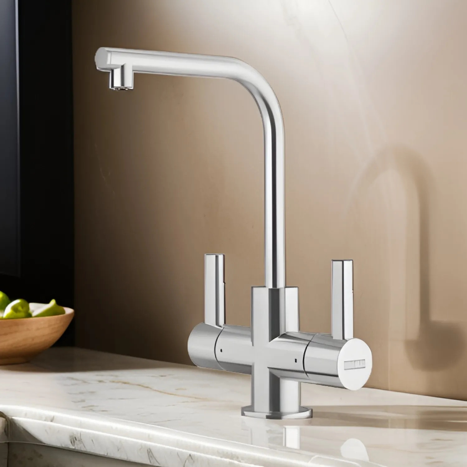 Franke Atlas Neo Two Handle Hot and Cold Water Beverage Faucet, 360 ...