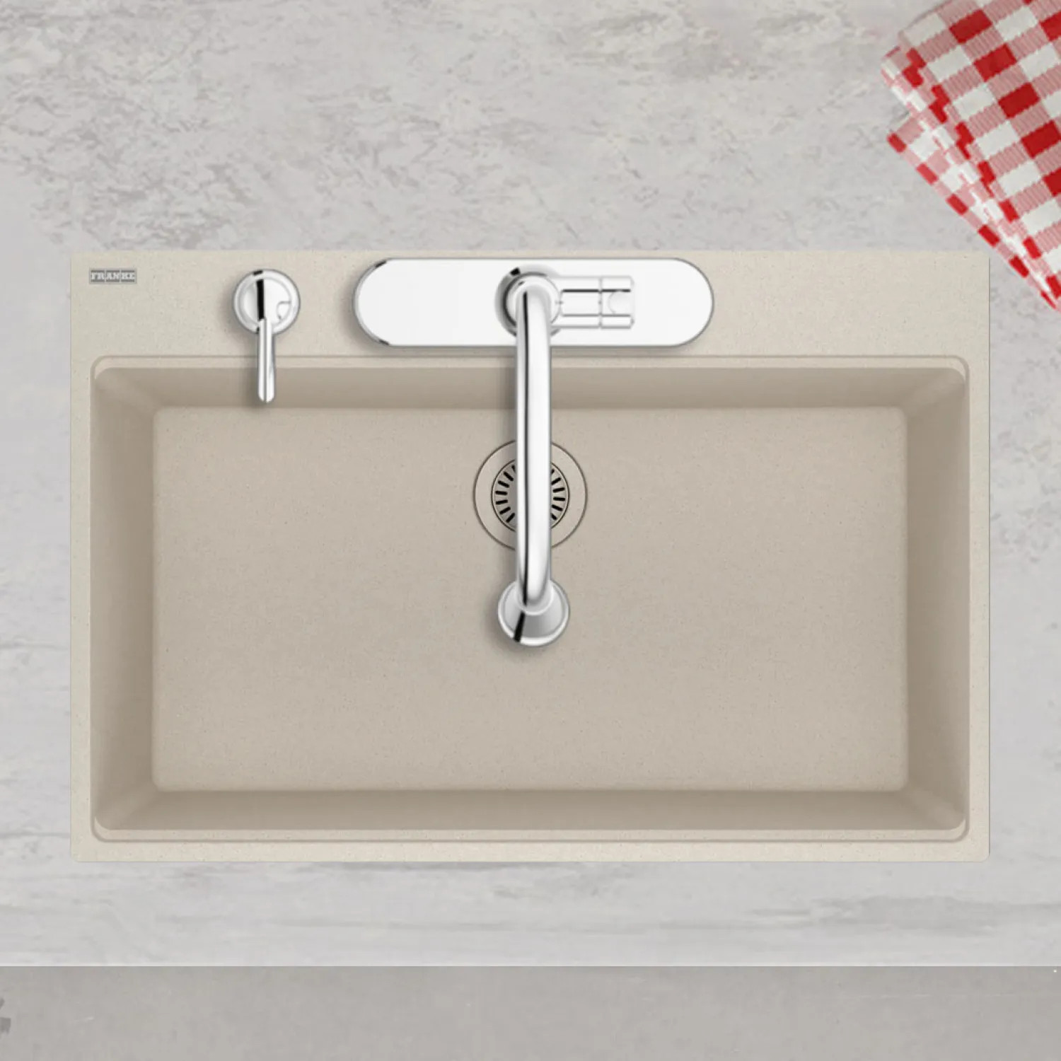 Franke Maris 33" x 22" Drop-in Single-Bowl Kitchen Sink, 5 Holes ...