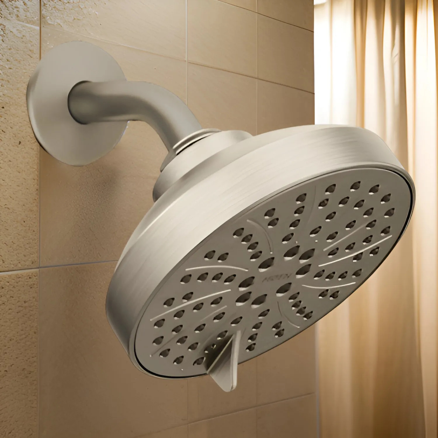 Moen 4-1/2" 6-Function Round Showerhead with WaterSense Certification ...