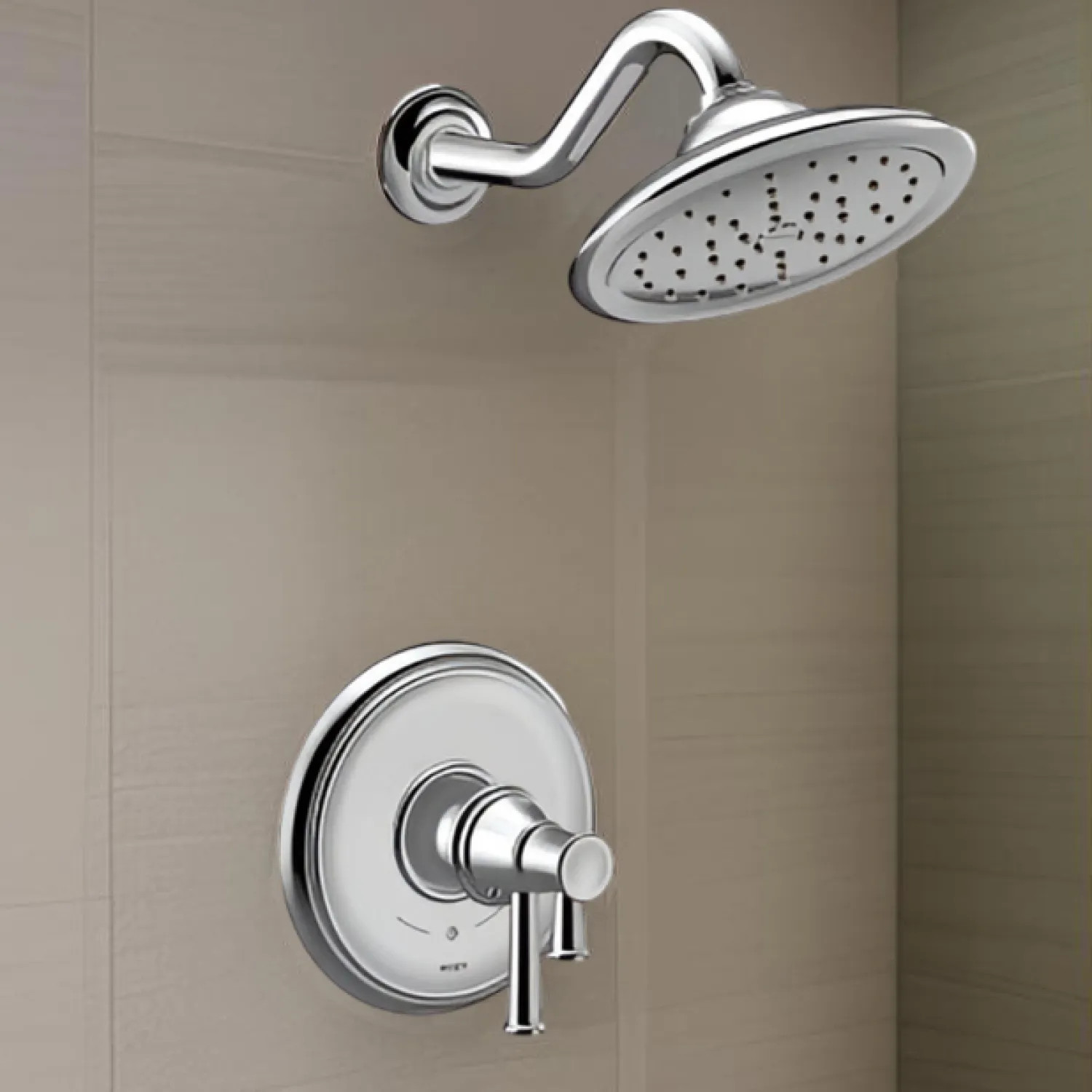 Moen Belfield 7" Raincan Shower Faucet, Lever Handle, Single Function ...