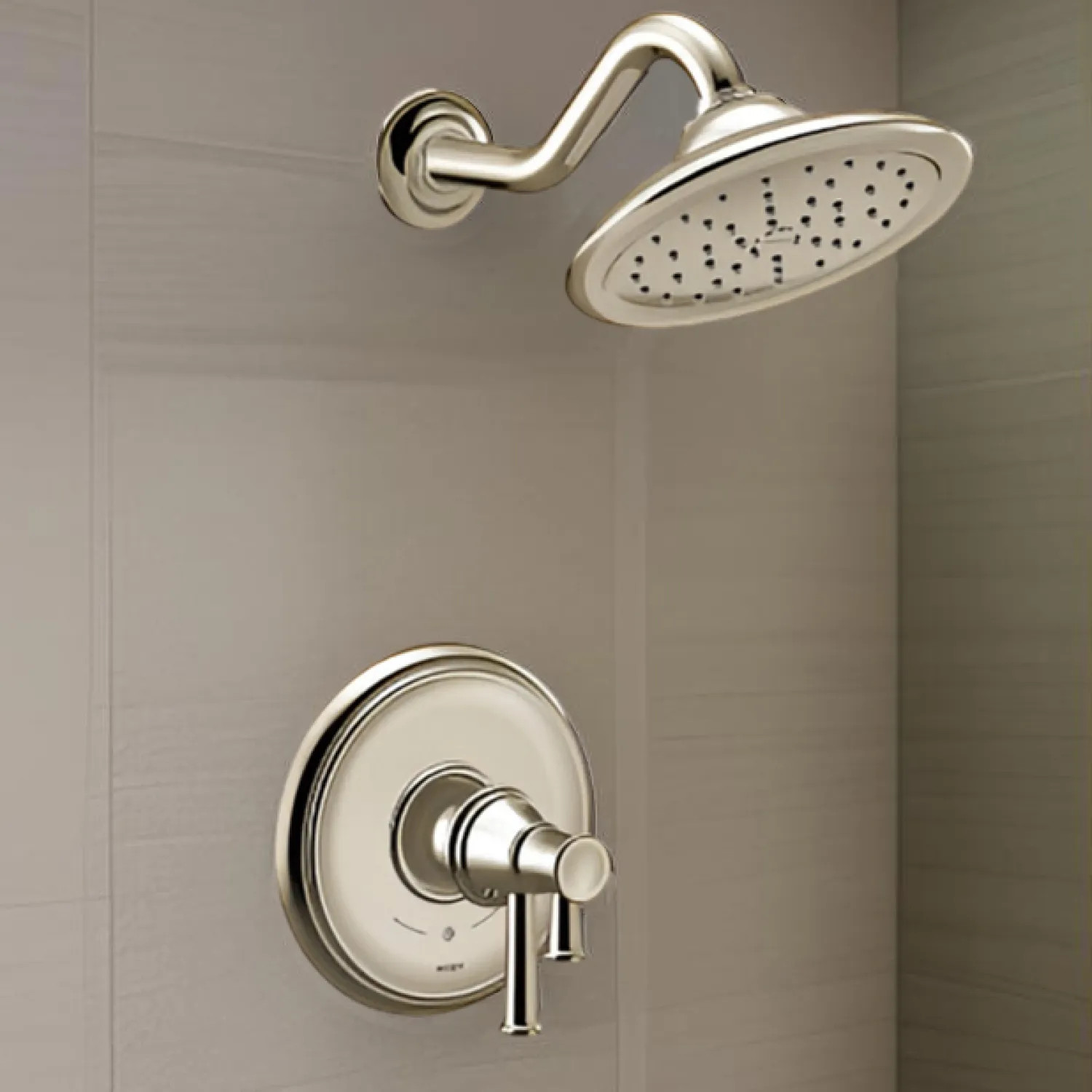 Moen Belfield 7" Raincan Shower Faucet, Lever Handle, Single Function ...