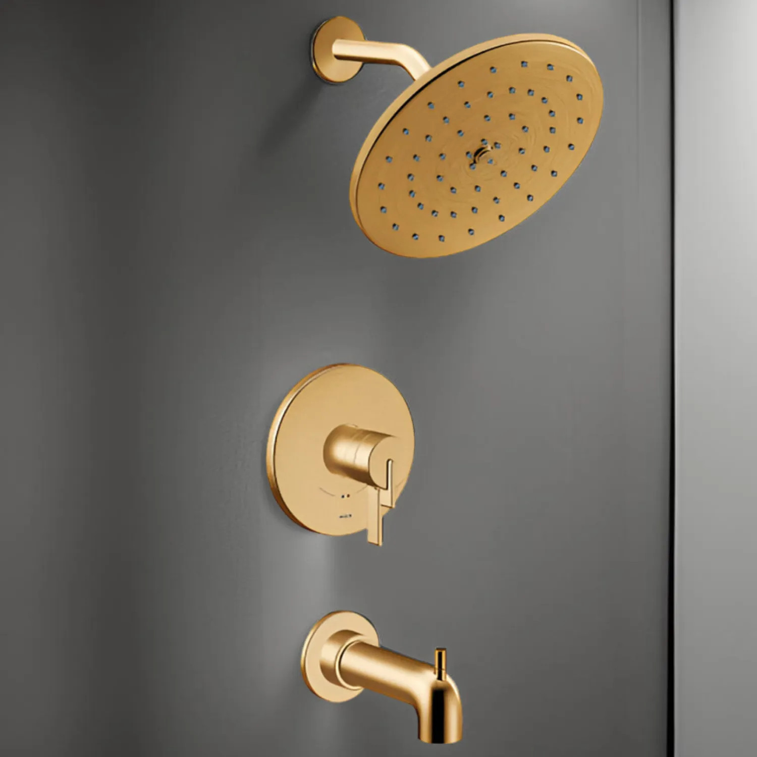 Moen CIA Tub/Shower Faucet with Two-Handle Flow Control and Temperature ...