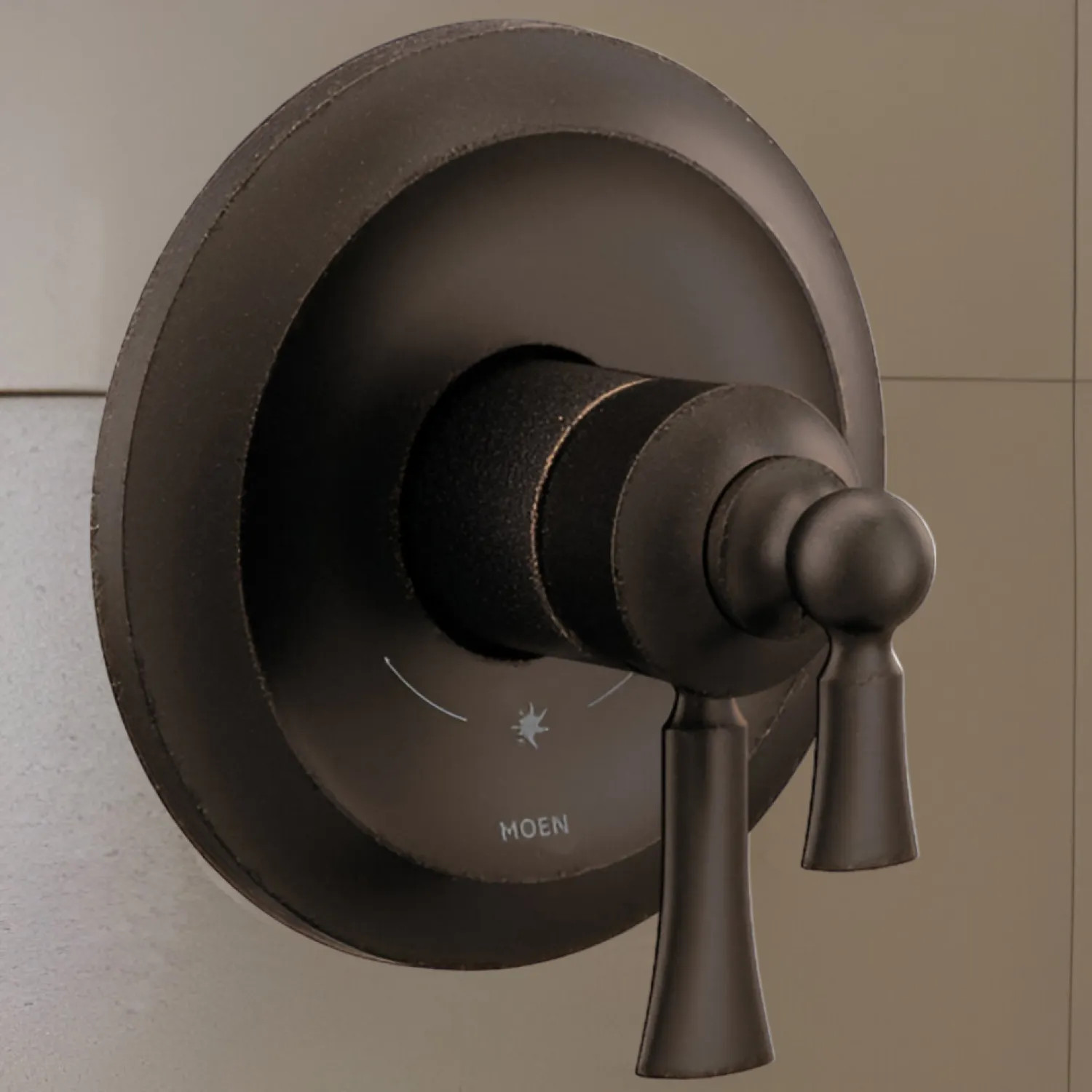 Moen Wynford Tub/Shower Two-Handle Valve Only Trim w/ Flow Control and ...
