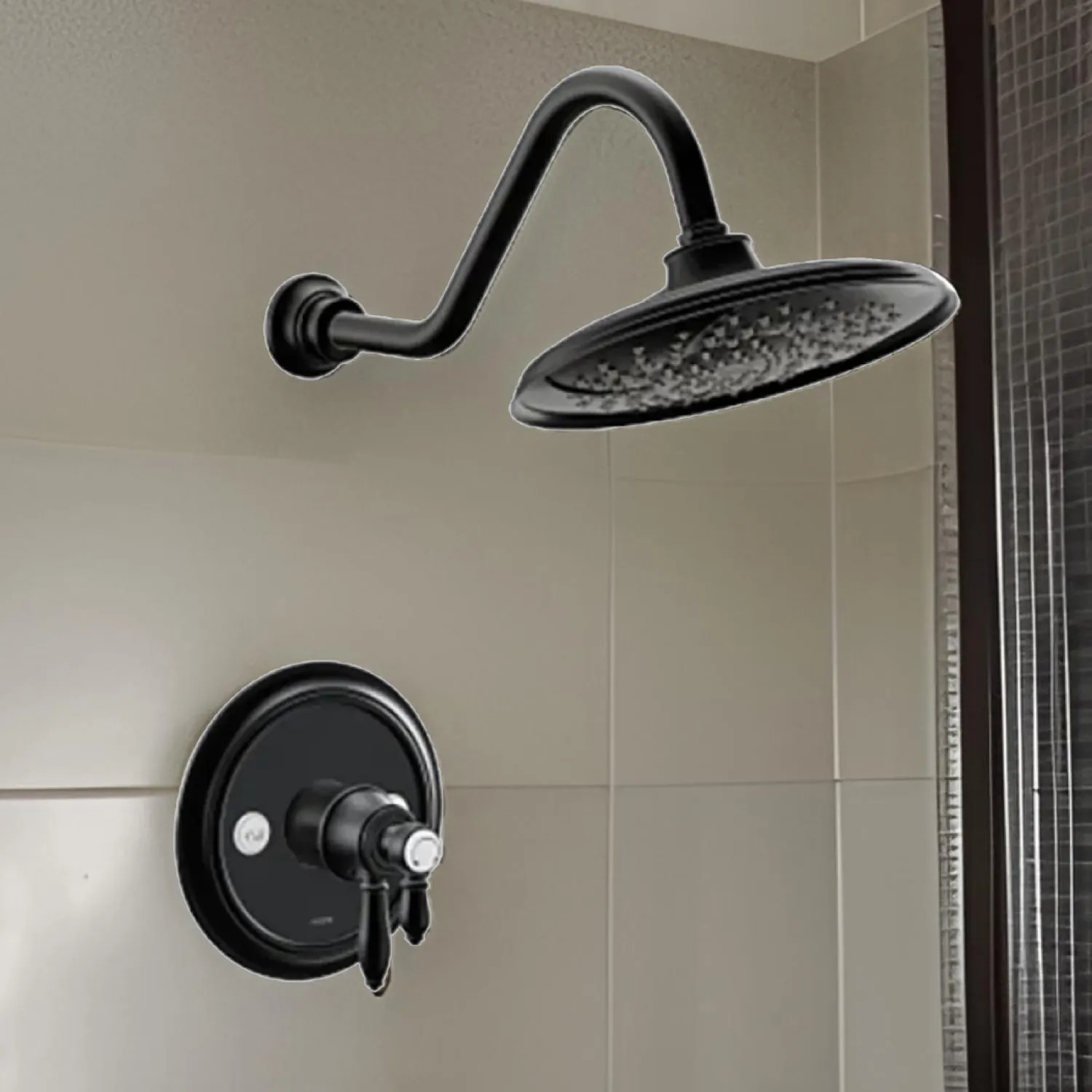 Moen Weymouth 9" Eco-Performance Rainshower Faucet, Lever Handle, Two ...