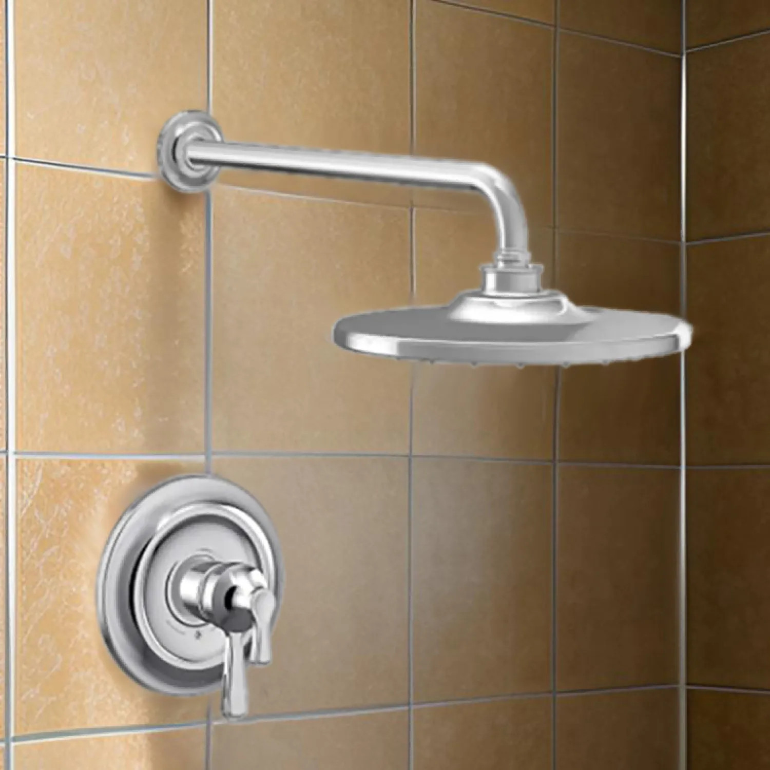 Moen Colinet 10" Raincan Shower Faucet, Lever Handle, Single Function ...