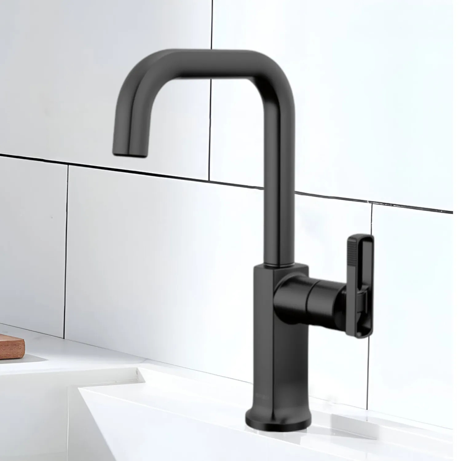Brizo Kintsu Single Handle Bar Faucet with Square Spout, Less Handle, 1 ...