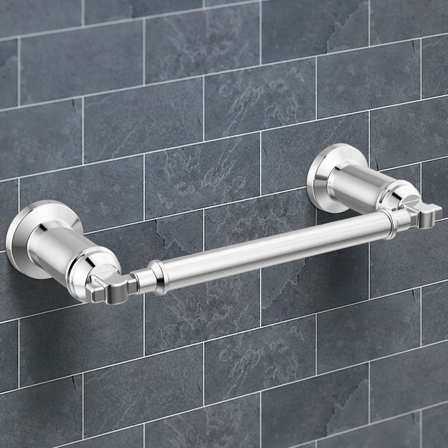 Delta Broderick 8" Towel Bar, Chrome - 78408 | PlumbersStock