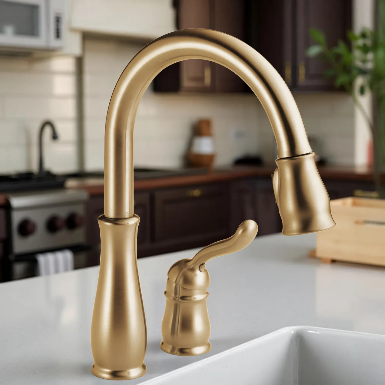 Delta Leland Pull-Down Kitchen Faucet, Single-Handle, 2 Hole, Touch ...