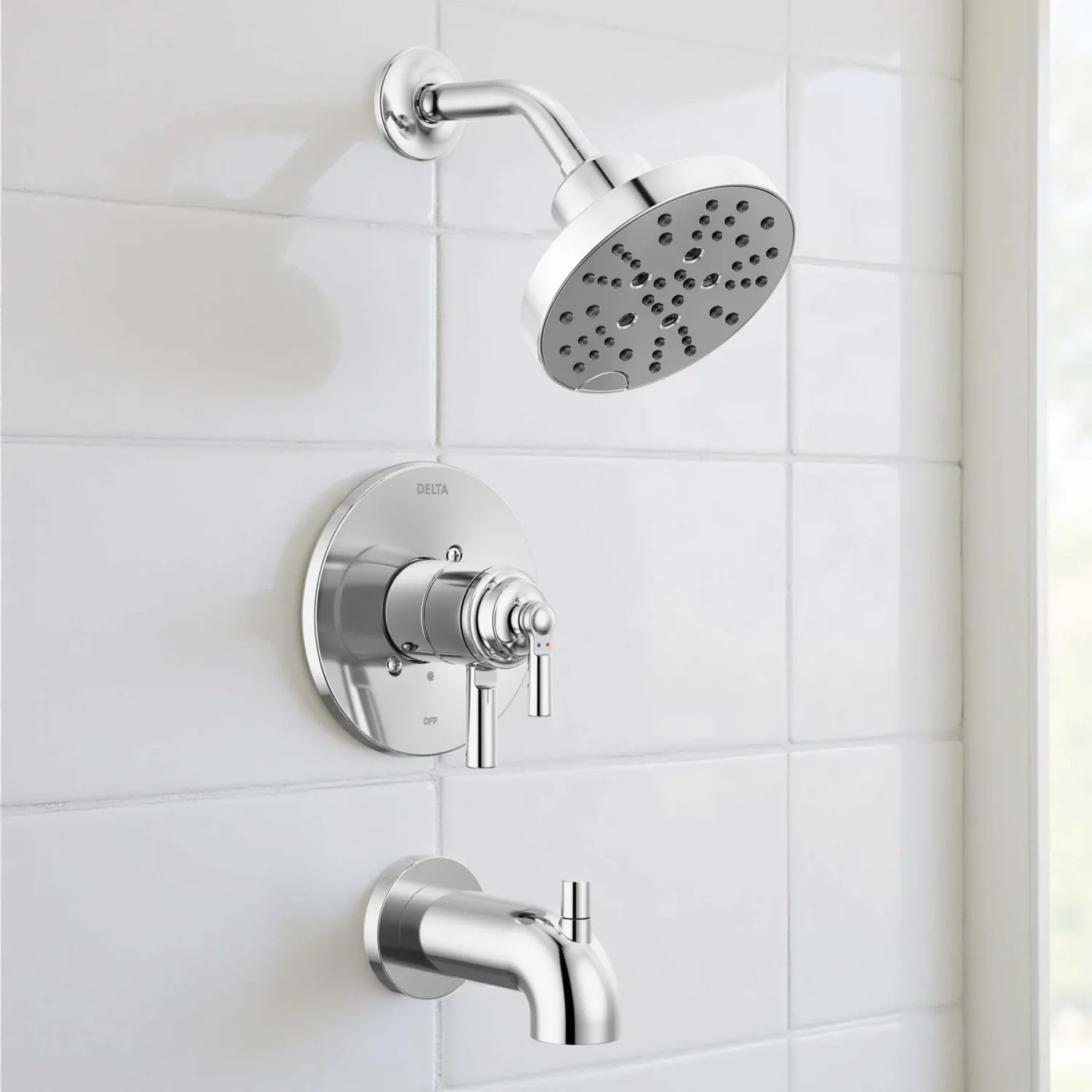 Delta Saylor Monitor 17 Series Tub & Shower Trim, Two Handles, Touch ...