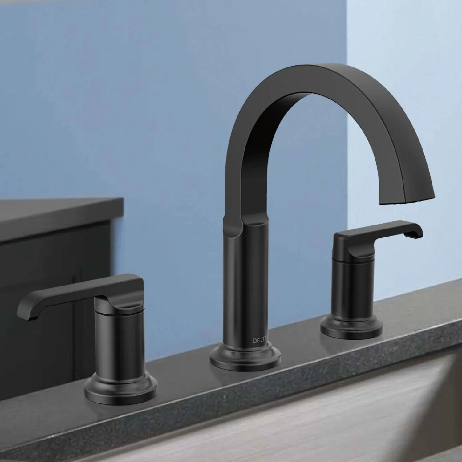 Delta Tetra Widespread Bathroom Faucet, Two Handles, DIAMOND Seal, ADA ...