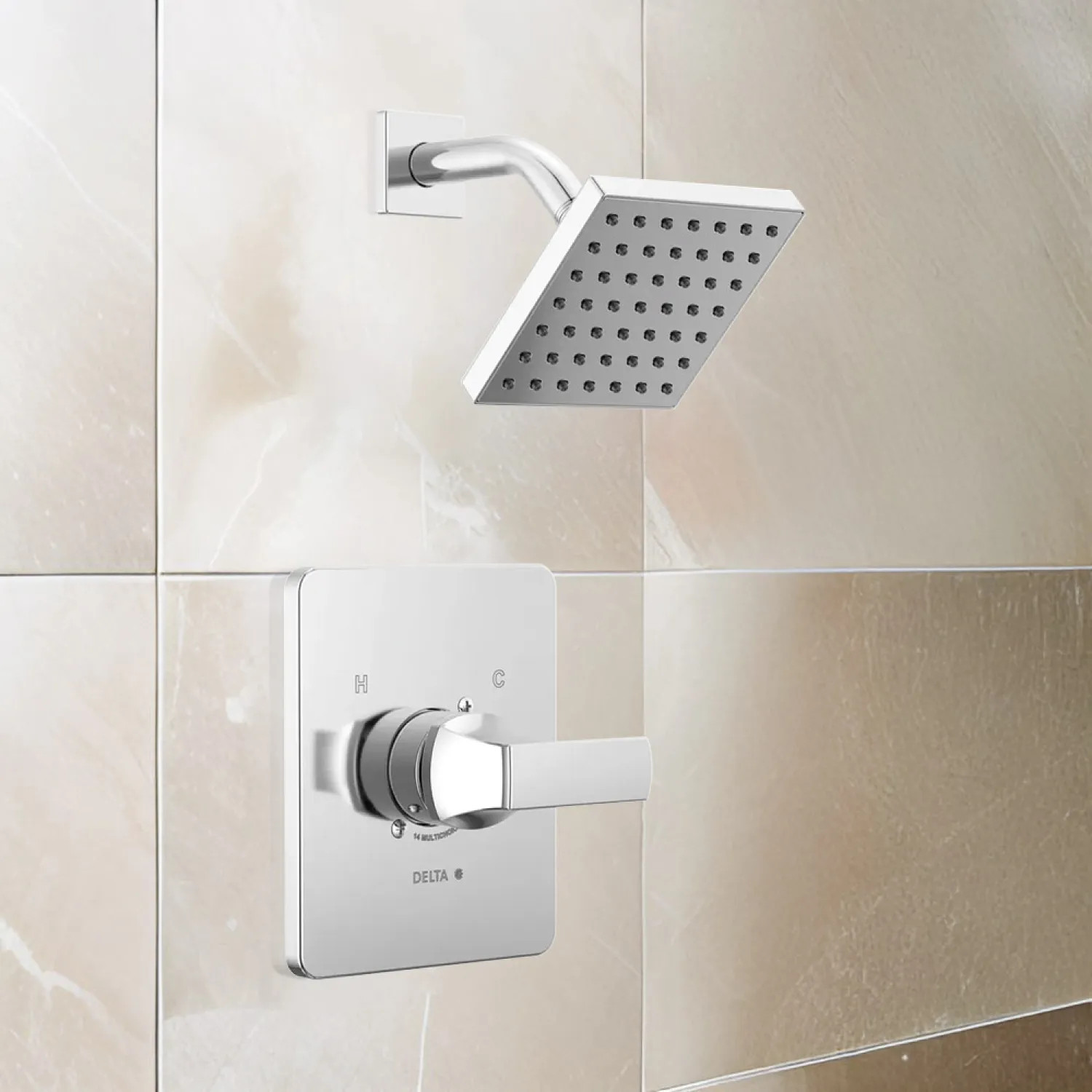 Delta Velum Monitor 14 Series Shower Trim, TouchClean, MultiChoice, ADA ...