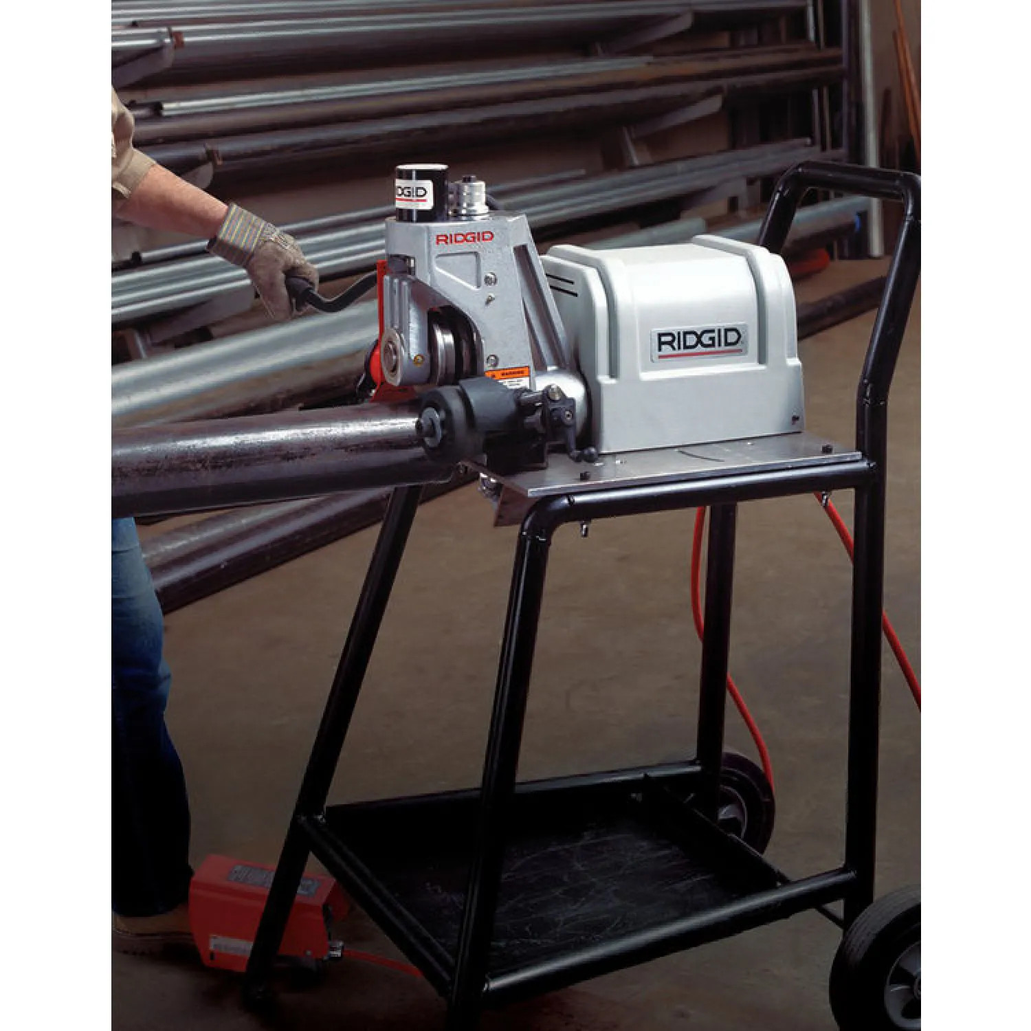 RIDGID Model 918-I Hydraulic Roll Grooving Machine Complete Set with ...
