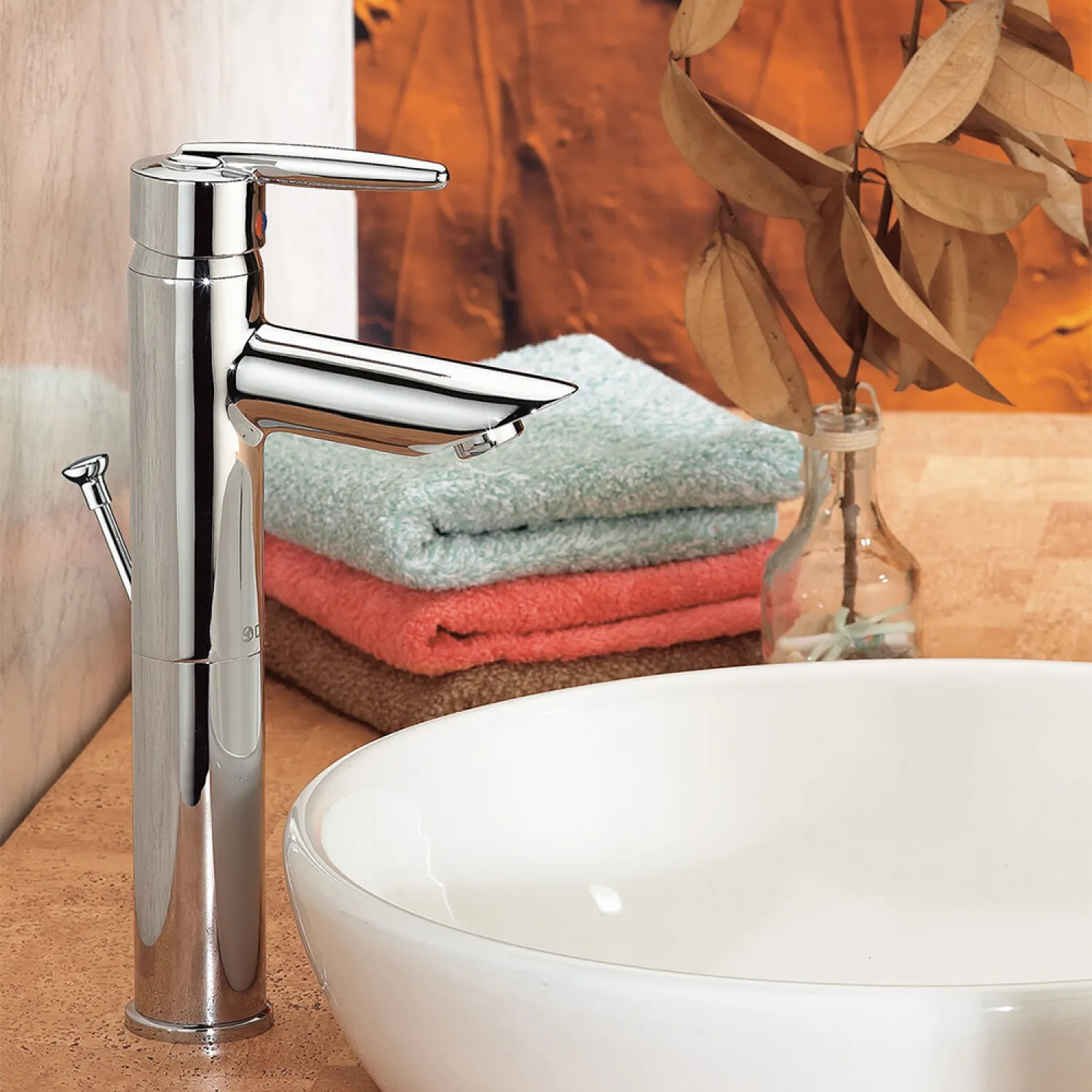 Delta Grail Single-Handle Bathroom Faucet w/ Pop-Up, Pillar Extension ...