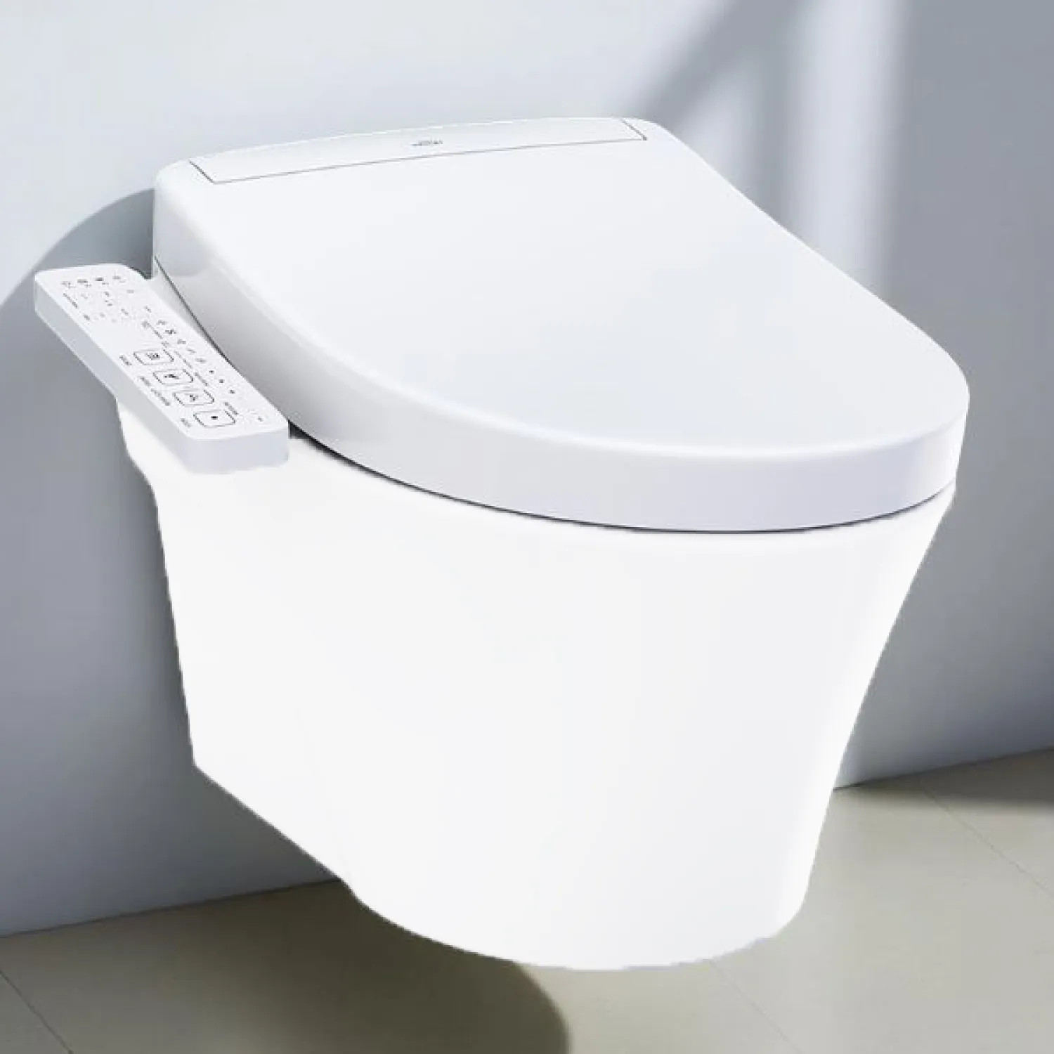 TOTO WASHLET S2 Round Electronic Bidet Toilet Seat w/ SoftClose, Cotton ...