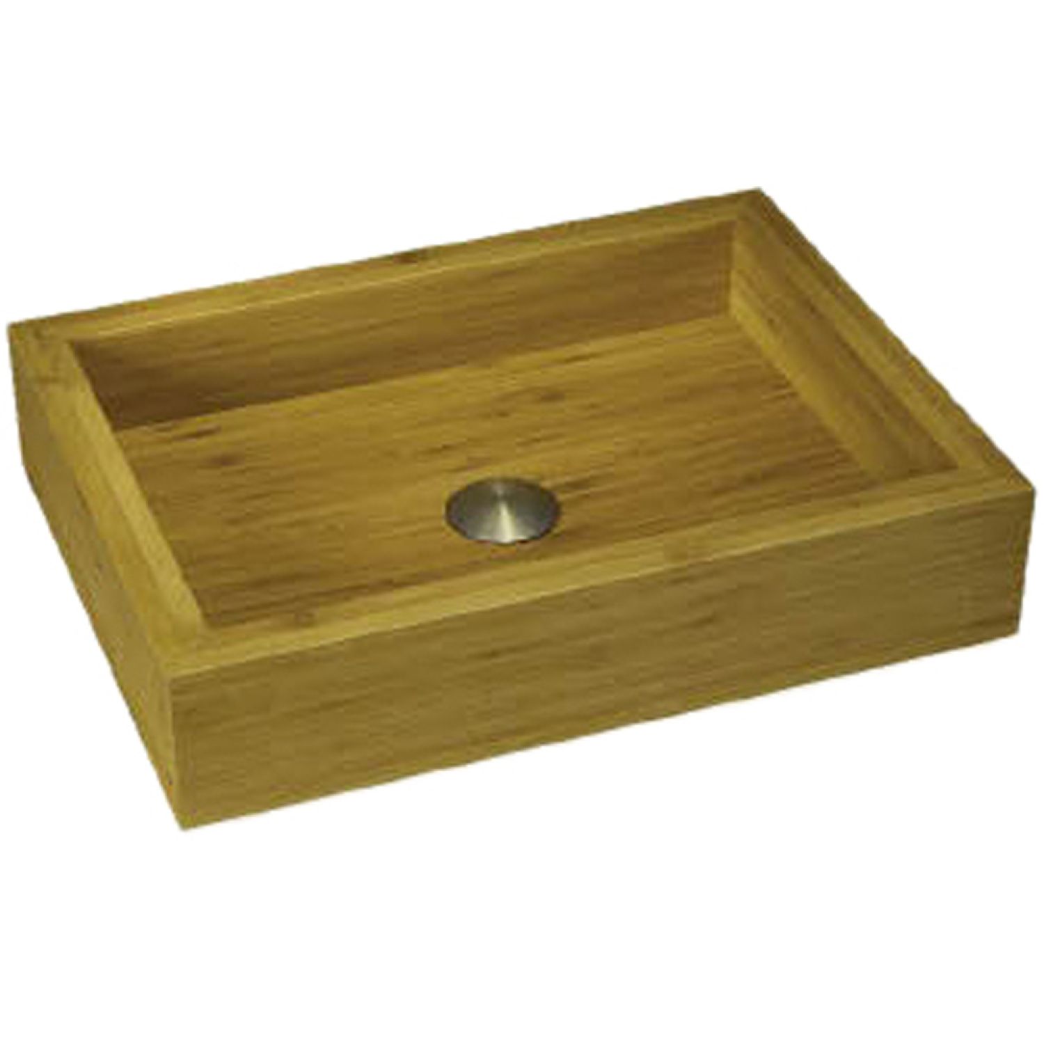 Lenova 19" x 14" Bamboo Vessel Bathroom Sink - BAC-02 | PlumbersStock