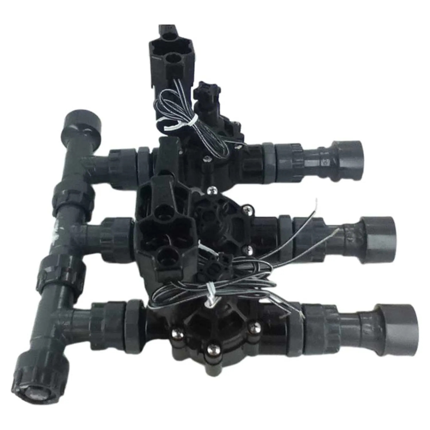 3-Valve Sprinkler Manifold Setup with Flow Control - Rain Bird 1 ...