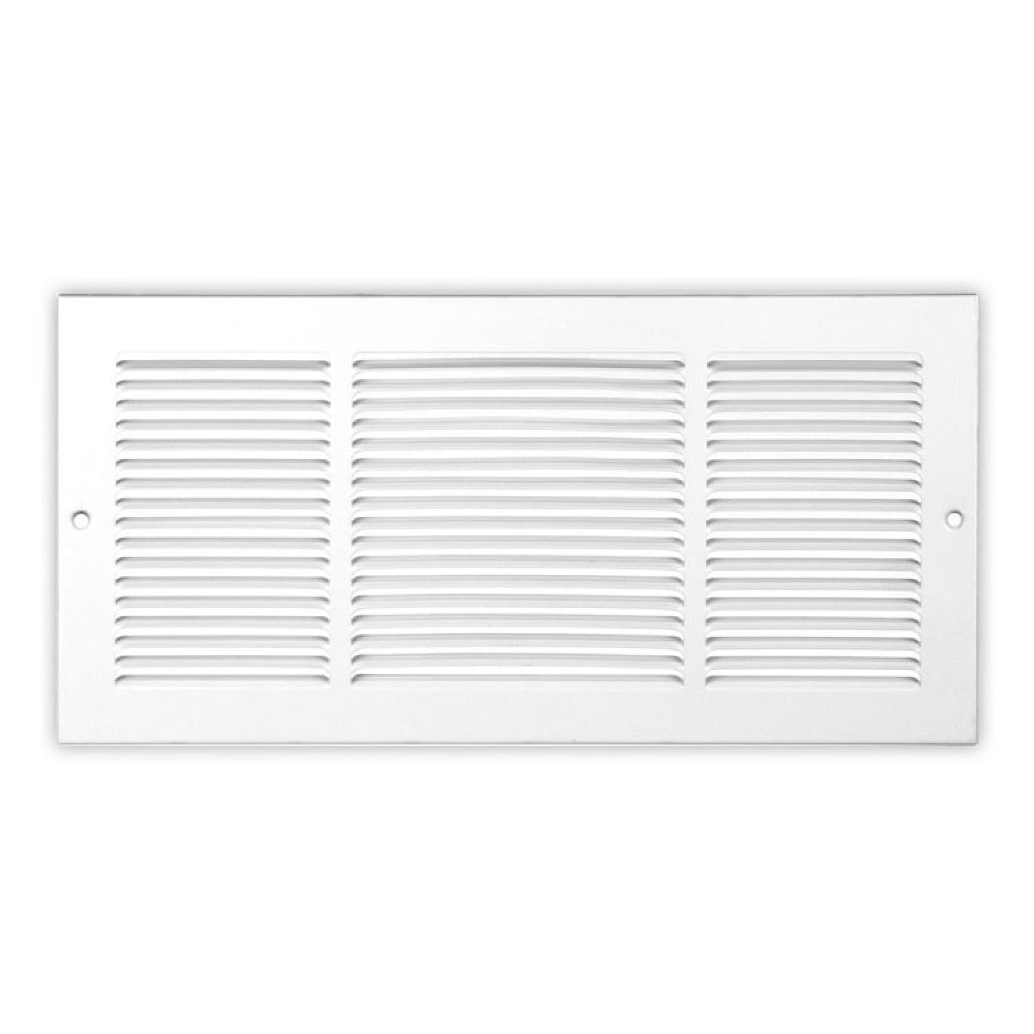24" x 6" Return Air Grille w/ 1/3" Spacing, White - Shoemaker 1033-24X6
