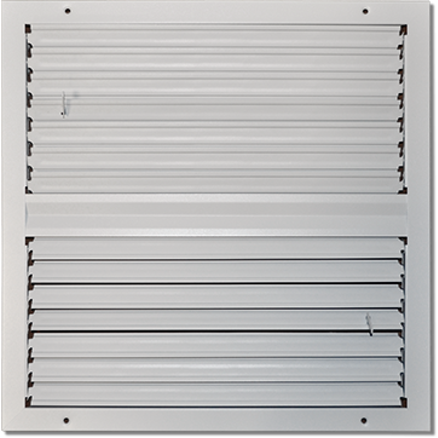 Shoemaker 450-10X10 High-Velocity Multi-Louver Flush Diffuser - Soft White