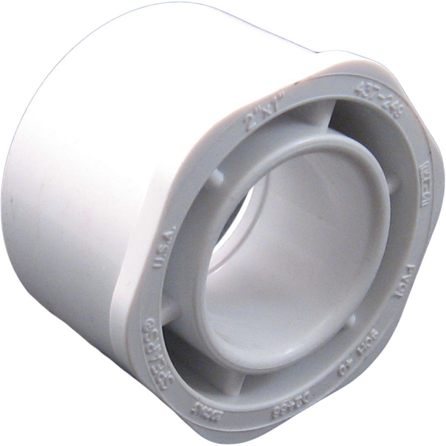 PVCB21 Schedule 40 PVC Bushing, 2 x 1 Inch | PlumbersStock