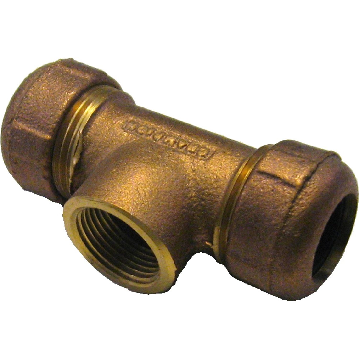B&K Mueller 162-304 Brass Dresser Tee, 3/4" CTS x 3/4" FIP