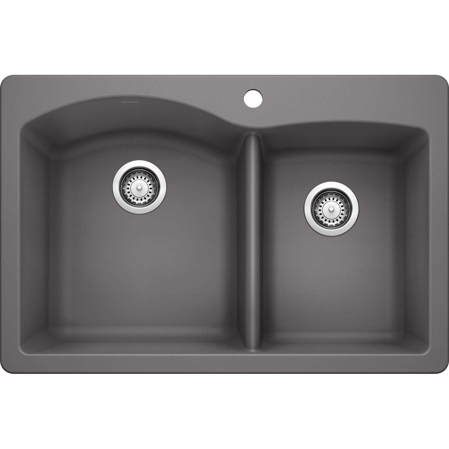Blanco 441465 Diamond Cinder - double-bowl sink 33"X22" Silgranit dual ...