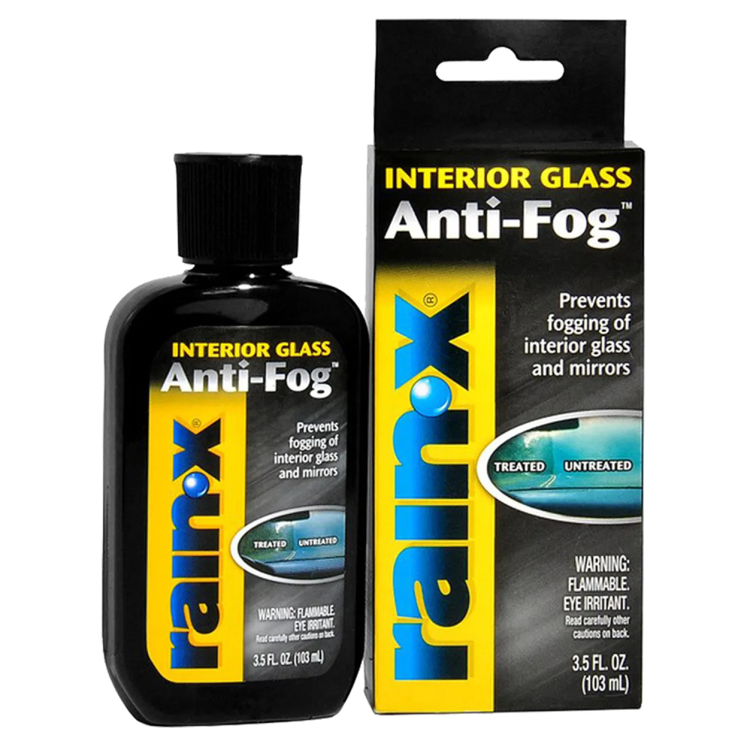 Rain-X Anti-Fog AF21106D/AF21112 Glass Treatment, 3.5 oz, Squeeze ...