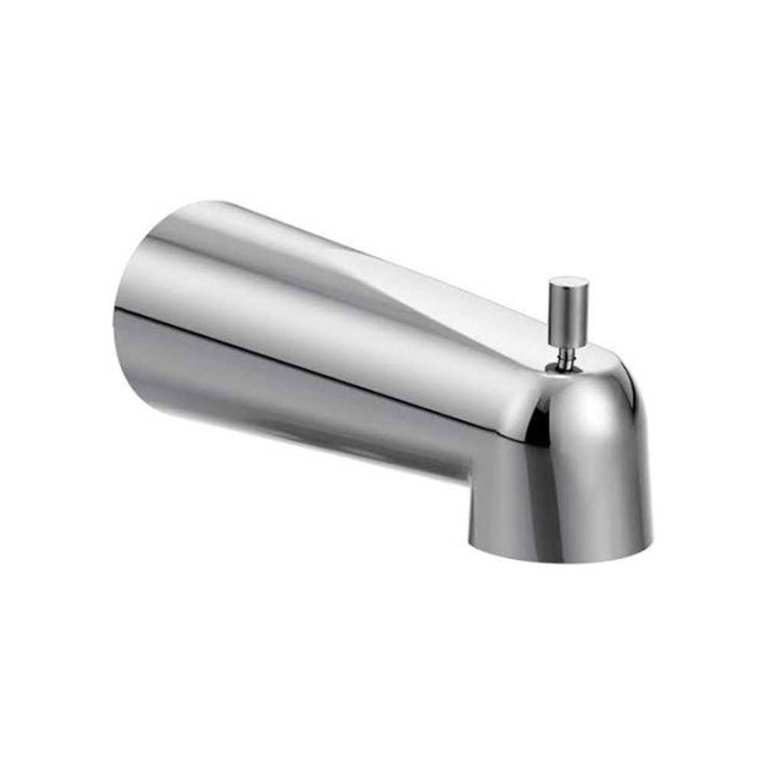 Moen Rizon Wall Mounted Chrome Tub Spout with Pull-Up Diverter, 1/2 ...
