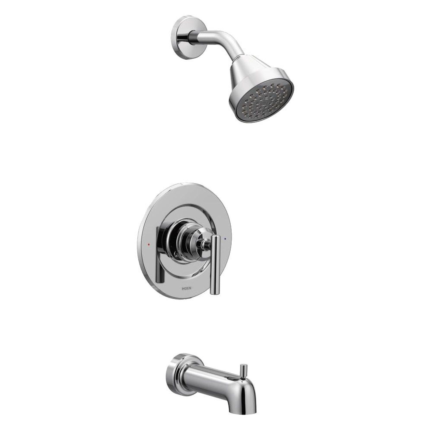 Moen Gibson Posi-Temp Tub/Shower Faucet, 1.75 GPM, 1-Function, Single ...