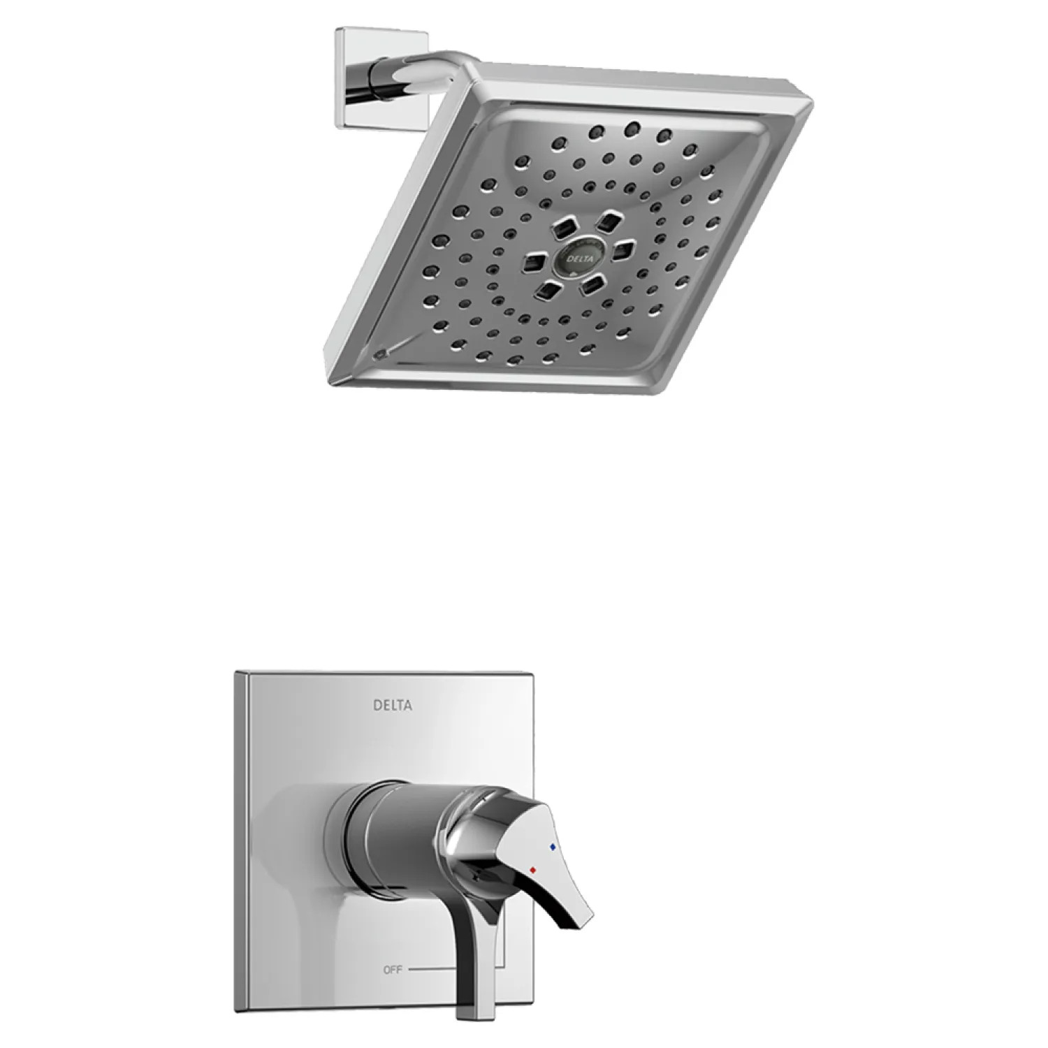 Delta Zura TempAssure 17T Series H2Okinetic Shower Faucet with 3 ...