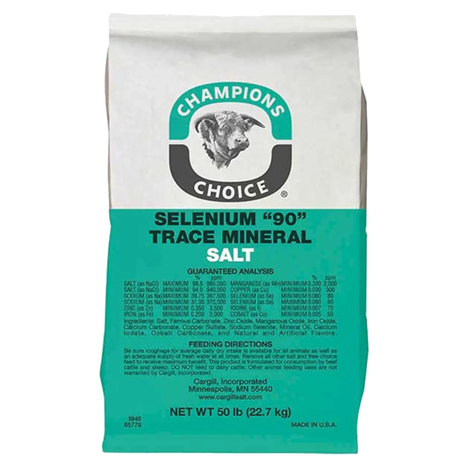 Champions Choice 100012574 Selenium 90 Trace Mineral Salt, 50 lb Poly ...