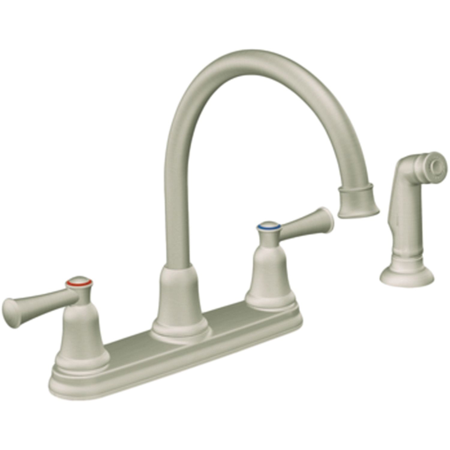Moen CFG CA41613SL Capstone Two-Handle Kitchen Faucet w/ Spray ...