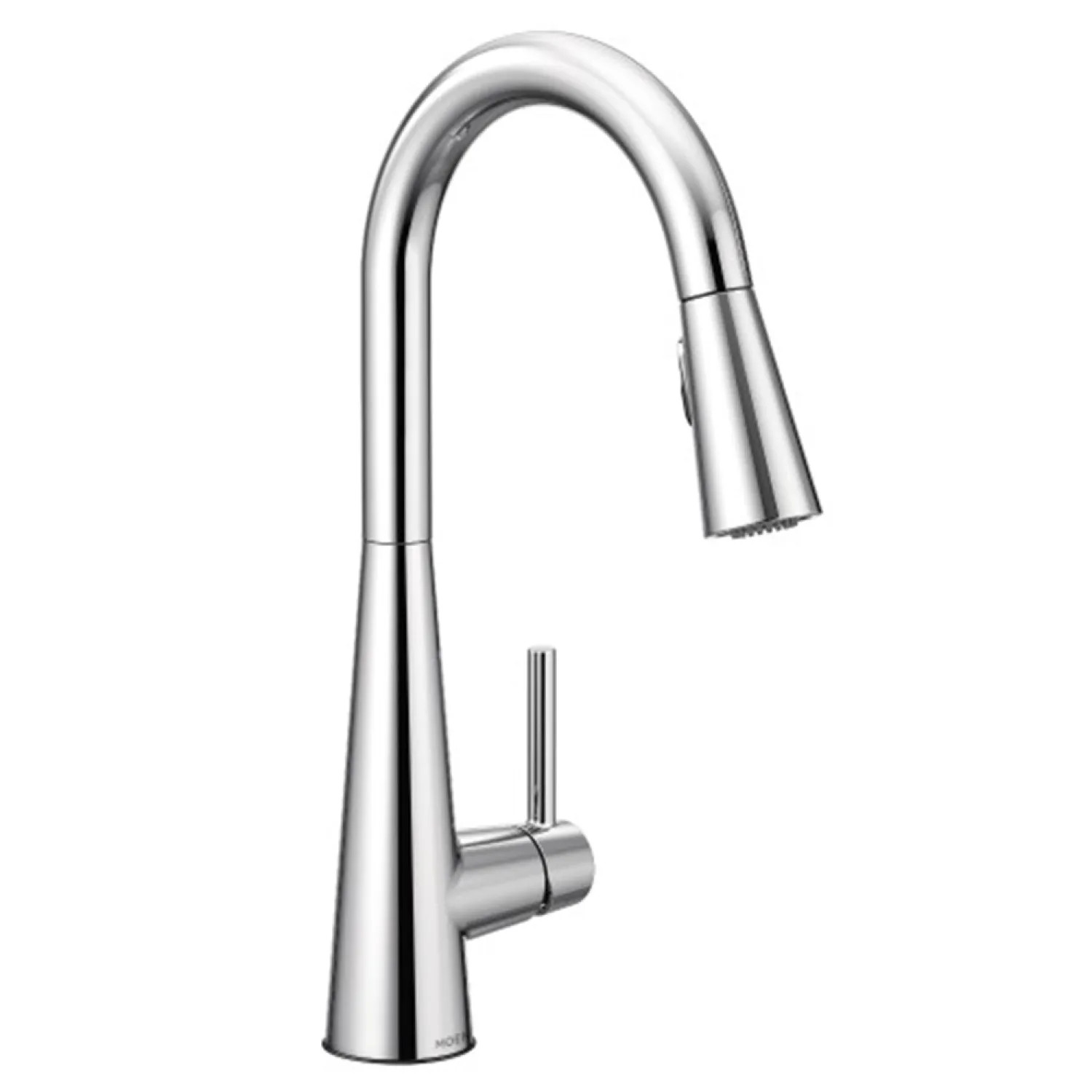 Moen Sleek Single Handle High Arc Pull-Down Kitchen Faucet, Chrome - 7864