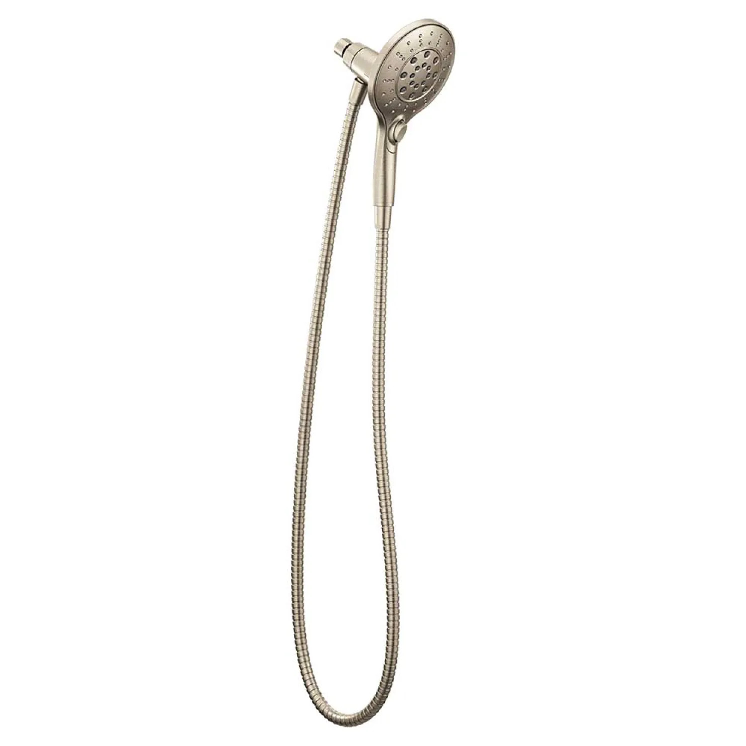 Moen Attract 5-1/2" Six-Function Round Brushed Nickel Hand Shower with ...