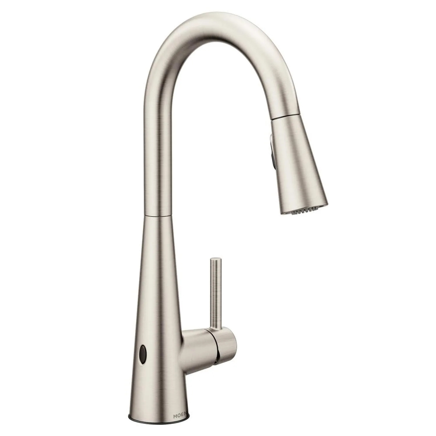 Moen Sleek Single Handle High Arc Pull-Down Kitchen Faucet w ...