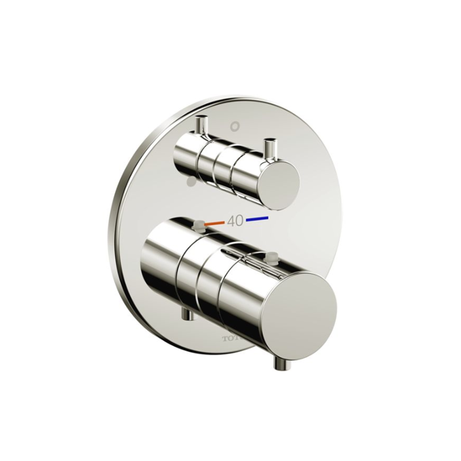 TOTO Thermostatic Mixing Valve Trim w/ Volume Control, Round, Polished ...