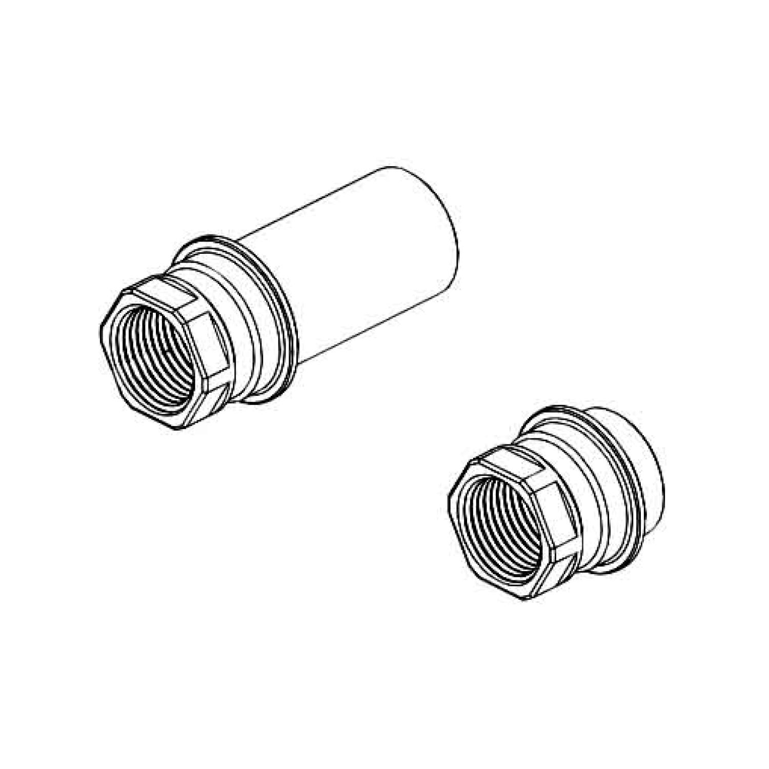 Delta Cassidy Traditional Spout Mounting Nut for T5797-WL Wall-Mount ...