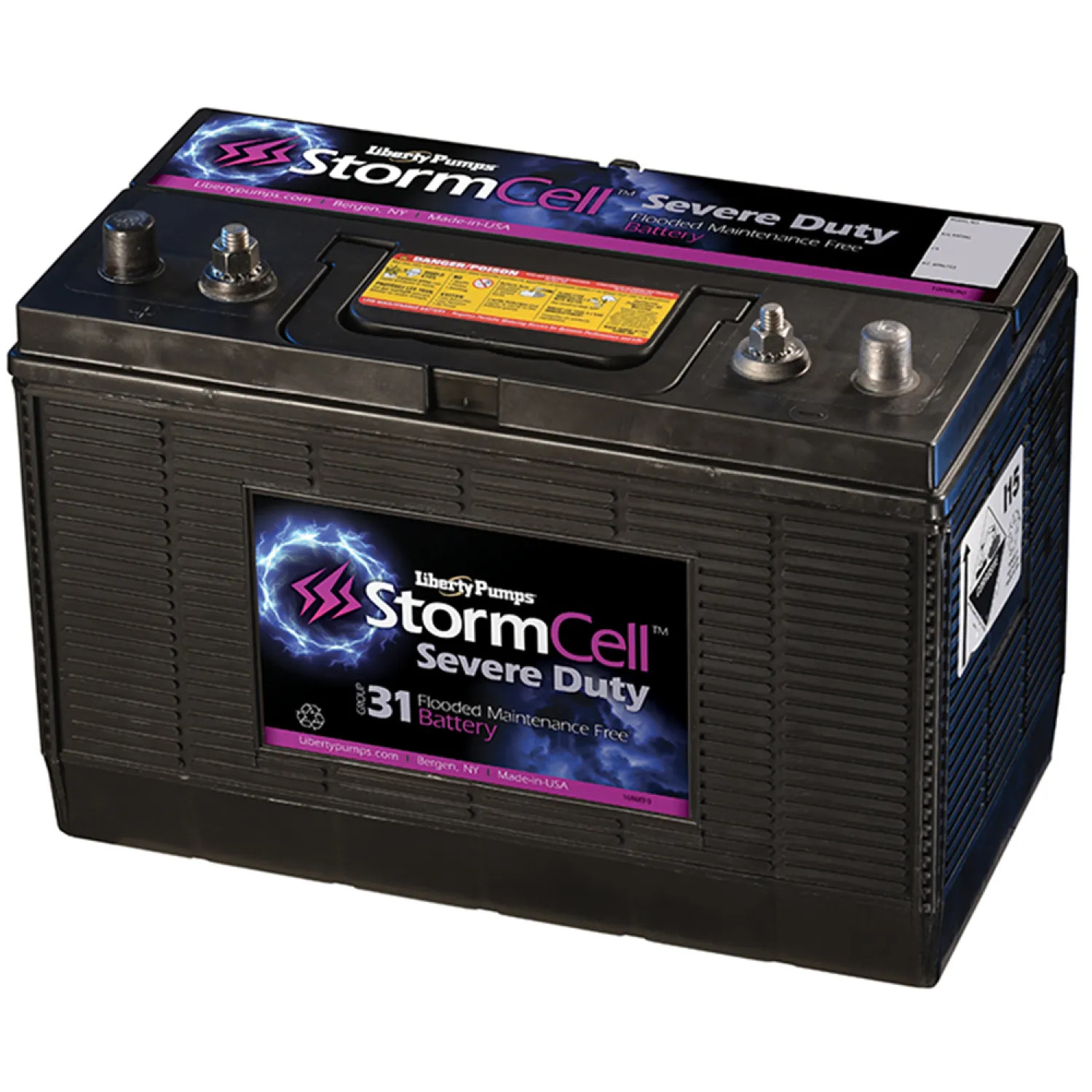Liberty StormCell Size 31 Severe Duty Battery, Wet Cell, 12V, 120AH ...