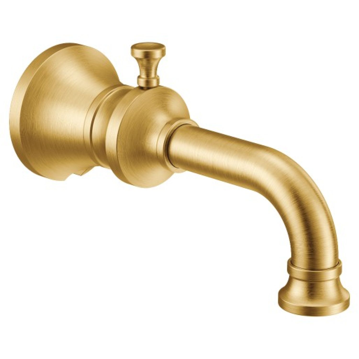 Moen Colinet Wall Mounted Brushed Gold Diverter Tub Spout, 1/2-inch ...