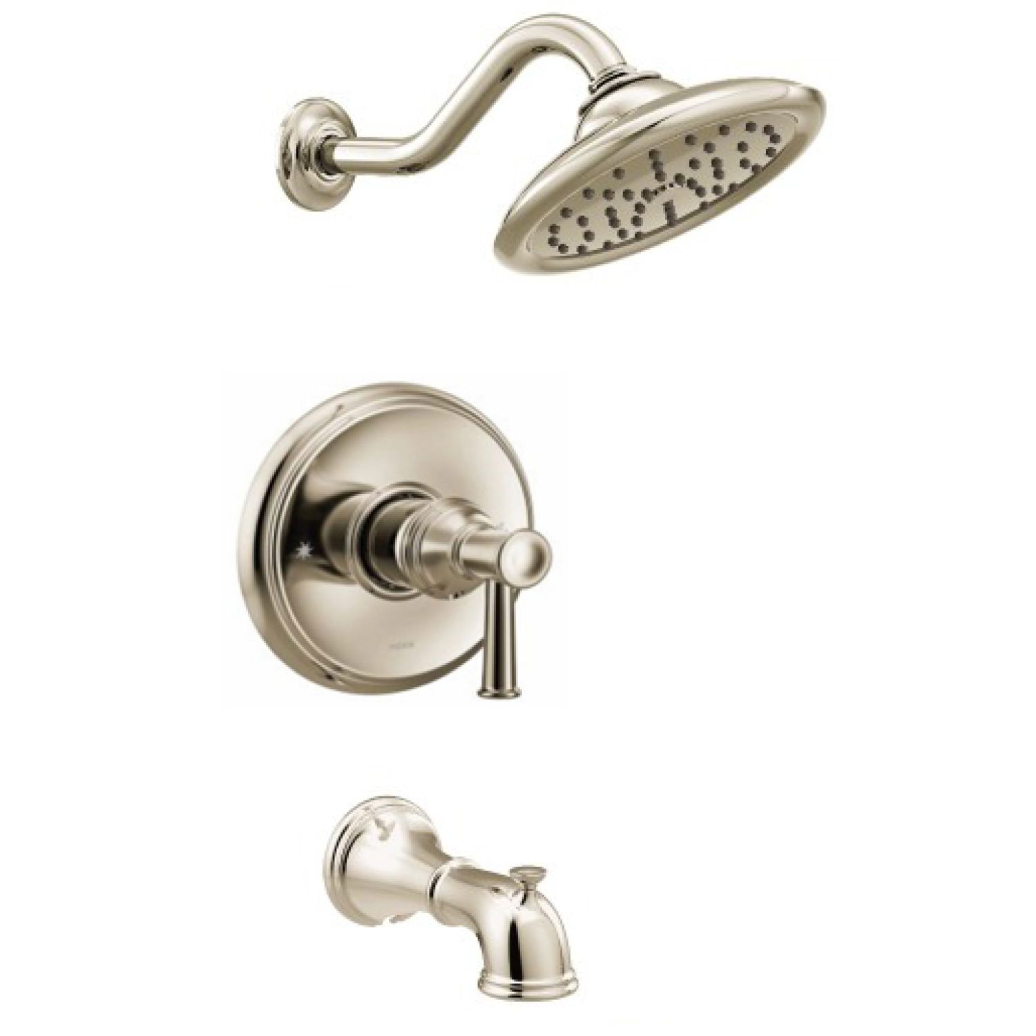 Moen Belfield M-Core 3-Series Tub/Shower Faucet with 1.75 Rainshower, 1 ...