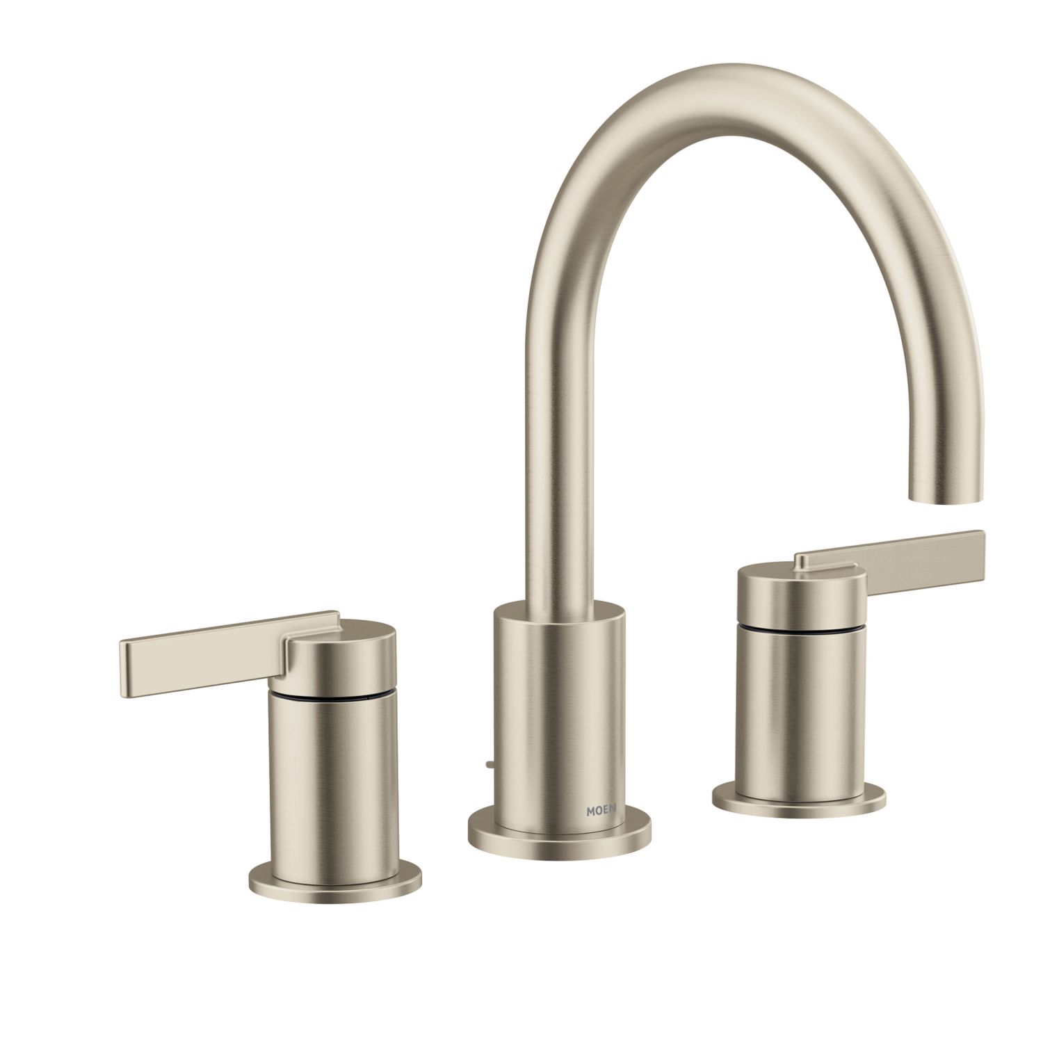 Moen Cia Two-Handle Brushed Nickel Widespread Lavatory Faucet Trim with ...